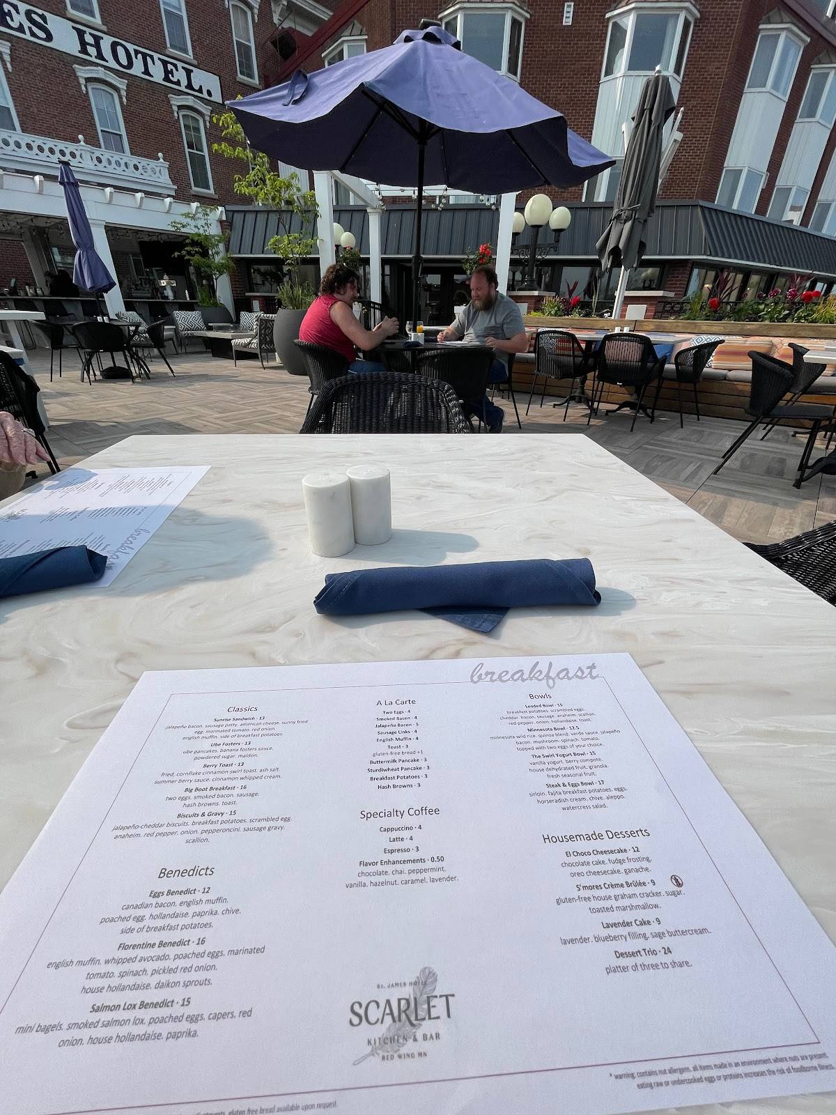 Menu at Scarlet Kitchen & Bar, Red Wing