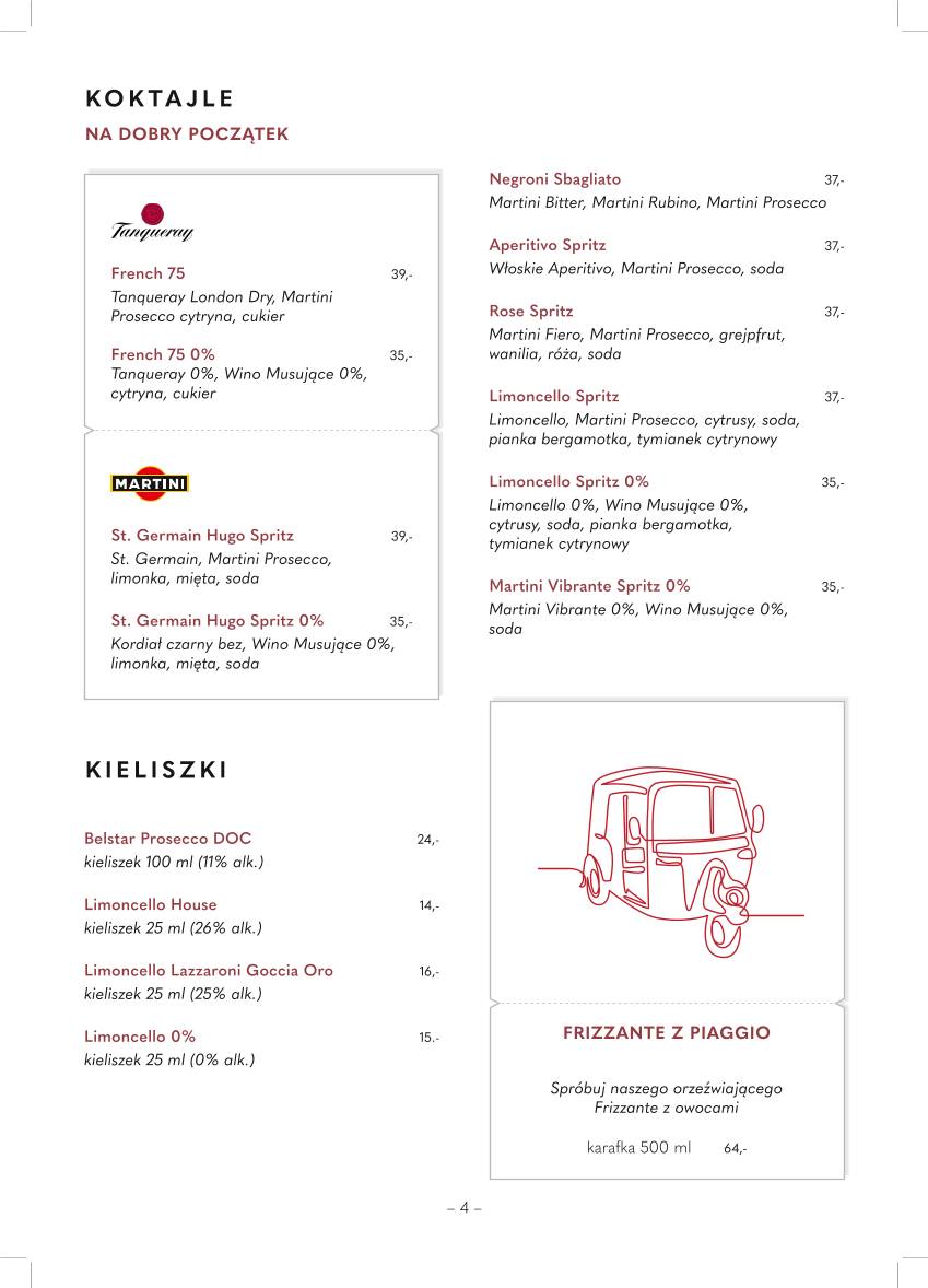 Menu at Restauracja Primitivo Kuchnia i Wino - kuchnia śródziemnomorska ...