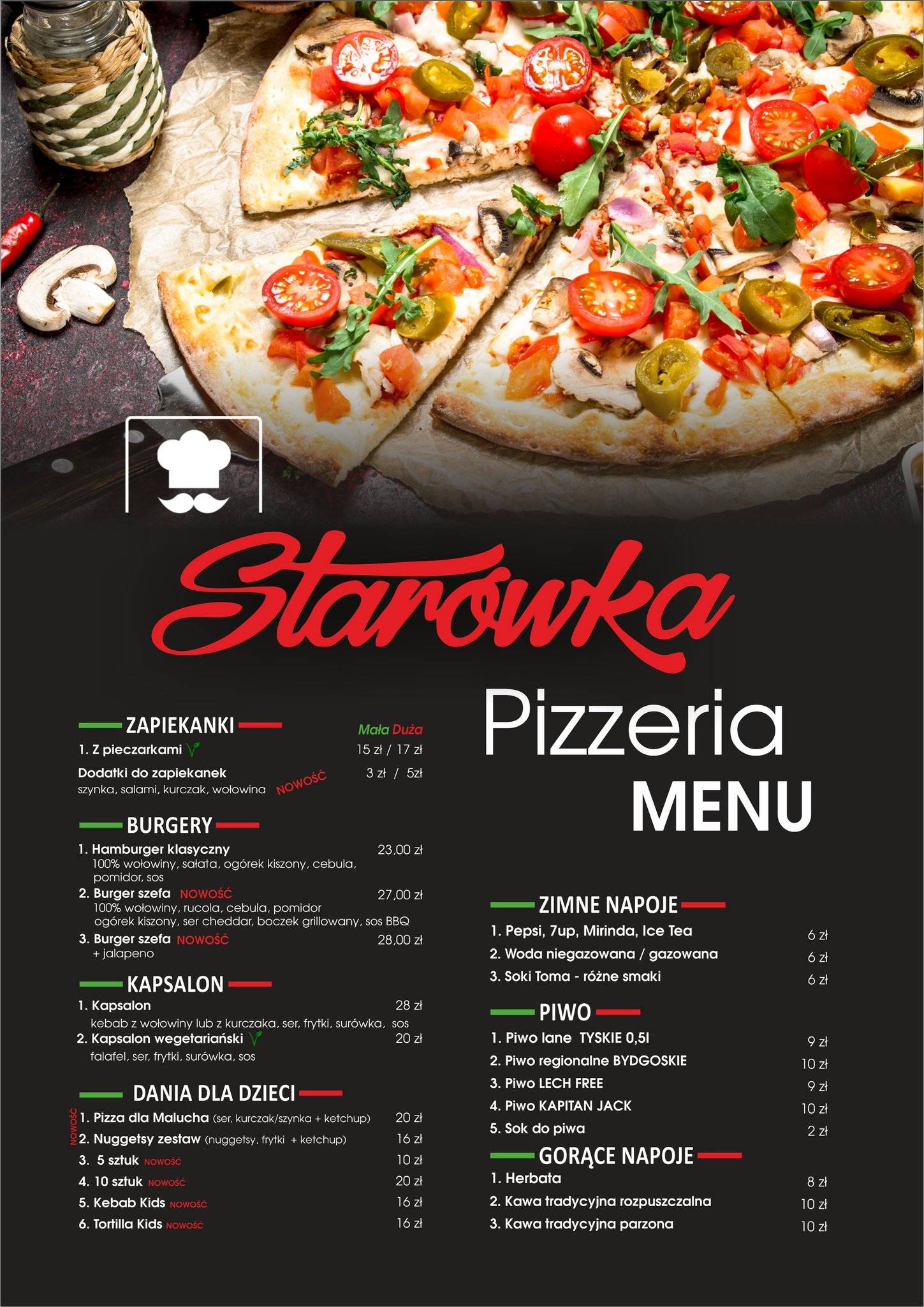 Menu at Restauracja „Starówka” restaurant, Znin