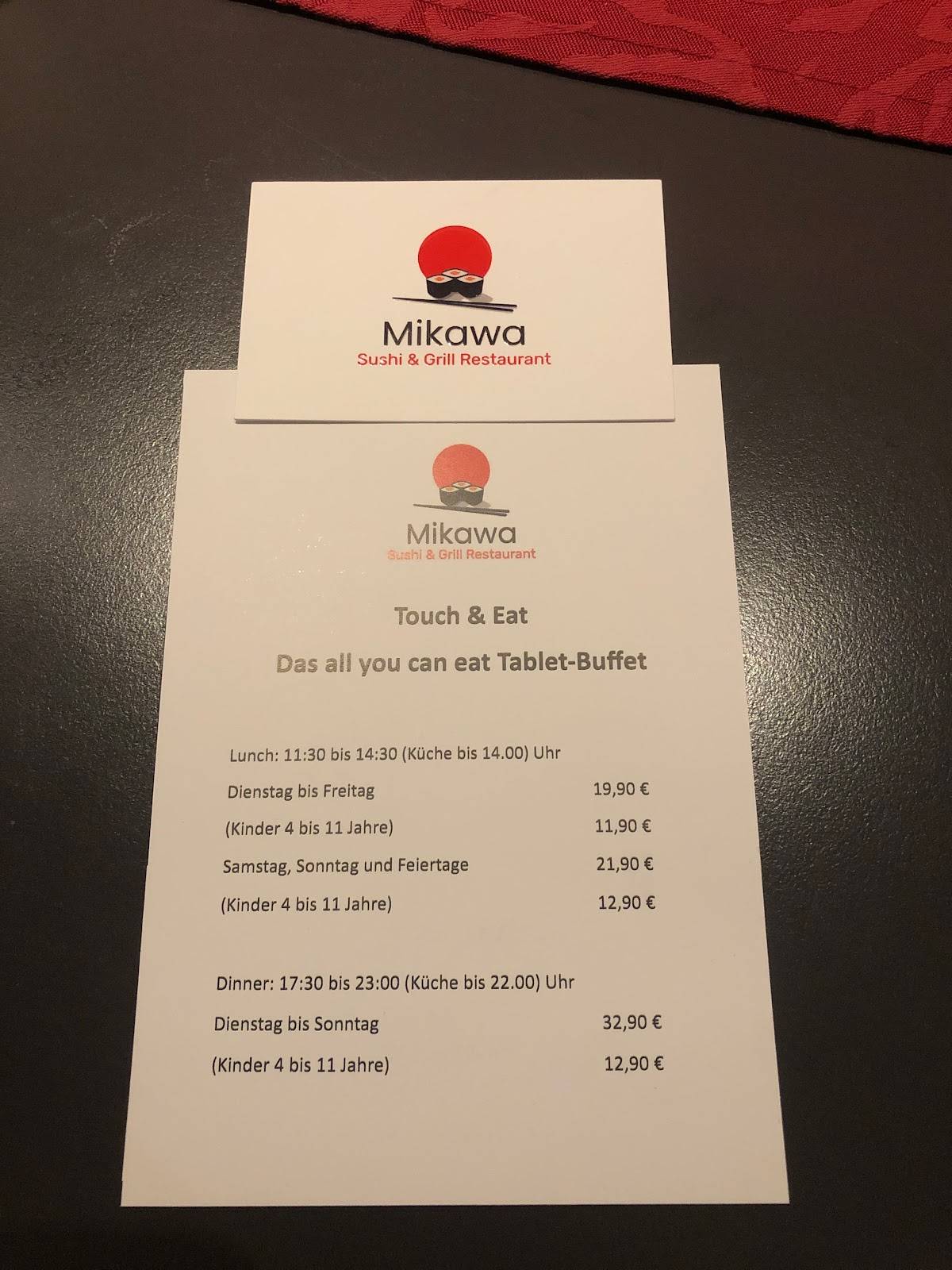 Speisekarte von Restaurant Aera, Bobingen