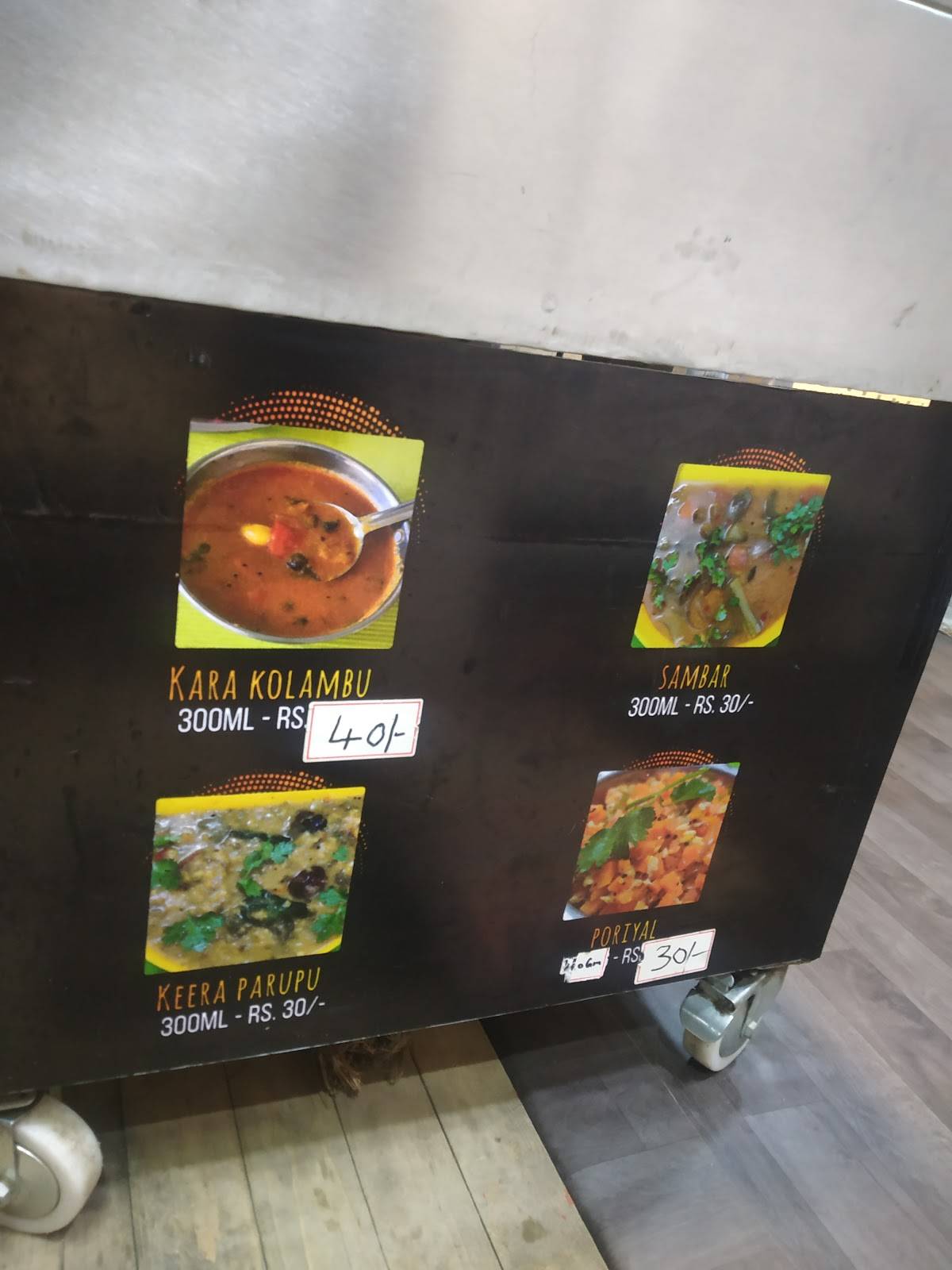 Menu at Amma Cheyyi Curry Point, Chennai, 1A