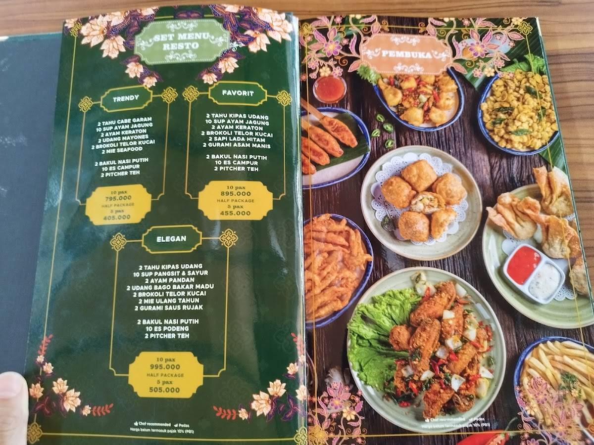 Menu at Aroem Restaurant & Ballroom, Semarang