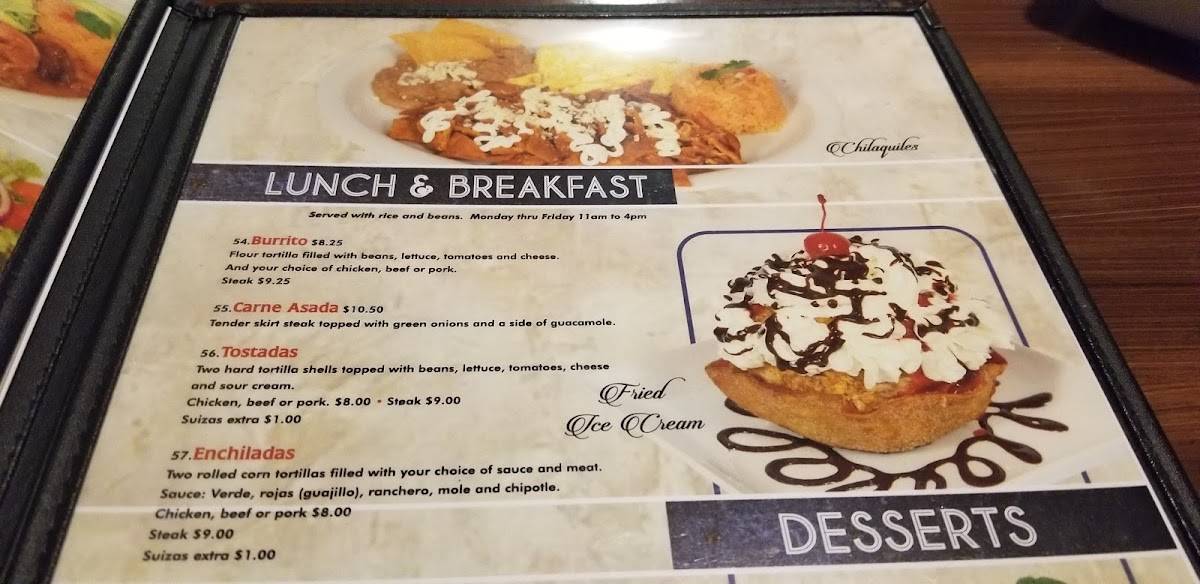 Menu at Asada Grill & Cantina restaurant, Highland, W 45th St
