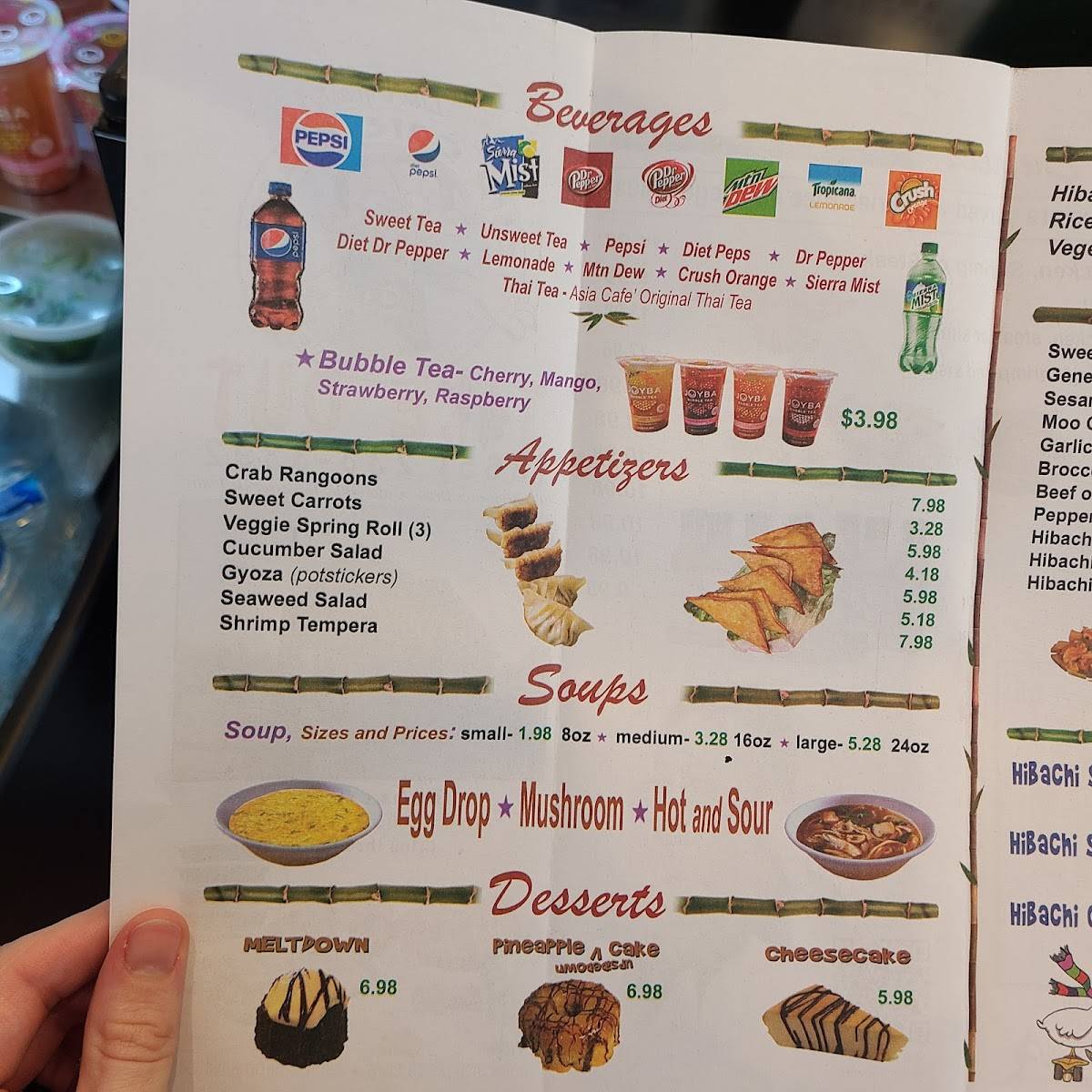 Menu at Asia Cafe Xpress - Maryville, Maryville