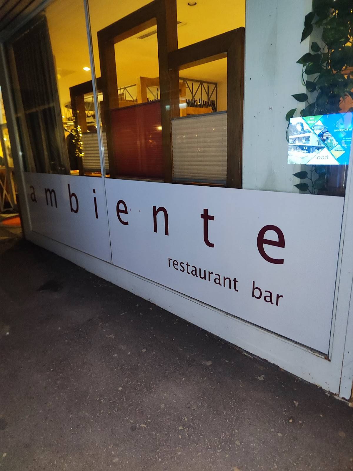 Speisekarte von Restaurant - Bar - Ambiente, Kufstein