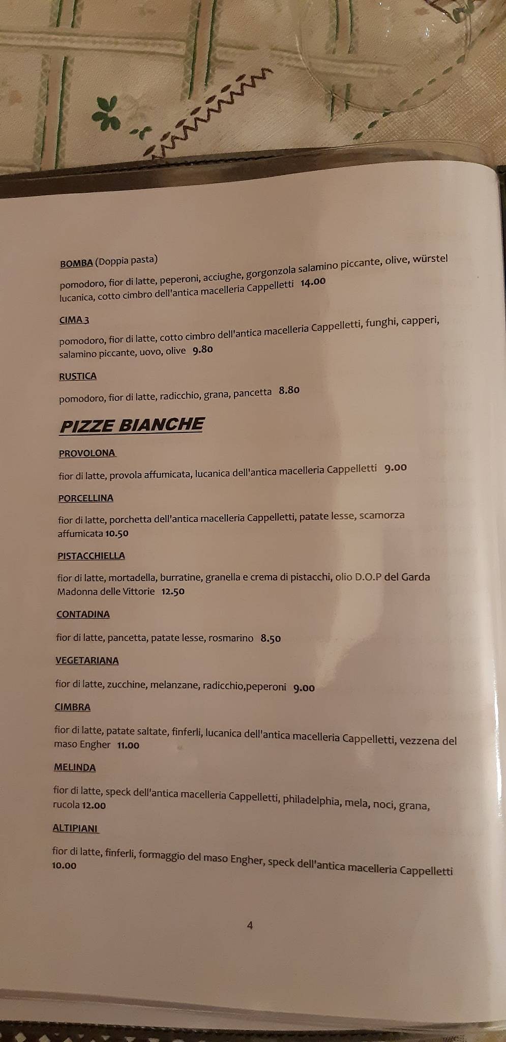 Speisekarte von Bar Ristorante La Lanterna, Vielgereuth