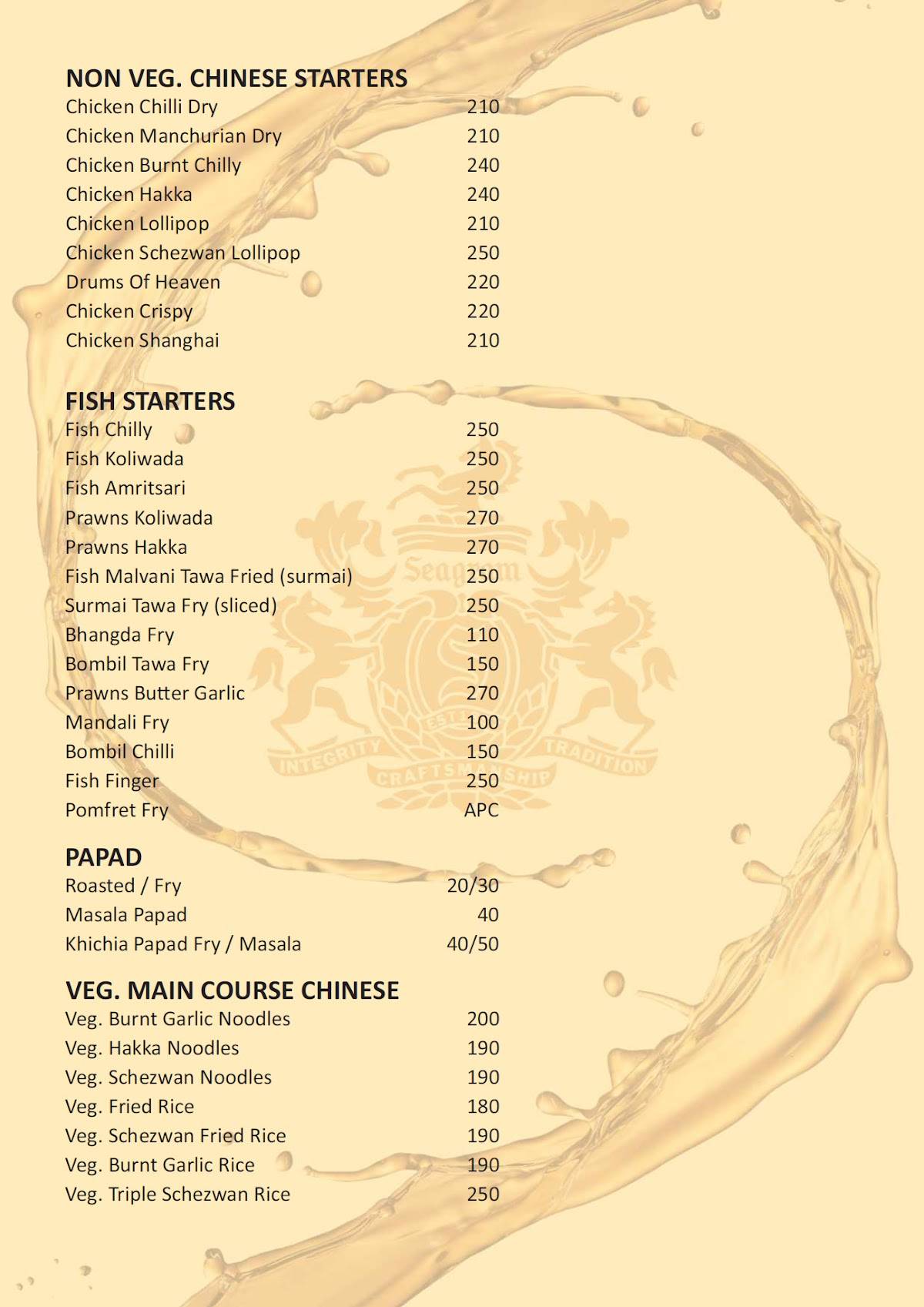Menu at Bhayander Local Restro Bar, Mira Bhayandar