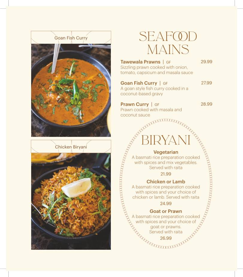 Menu at Bollywood Restaurant, Innaloo