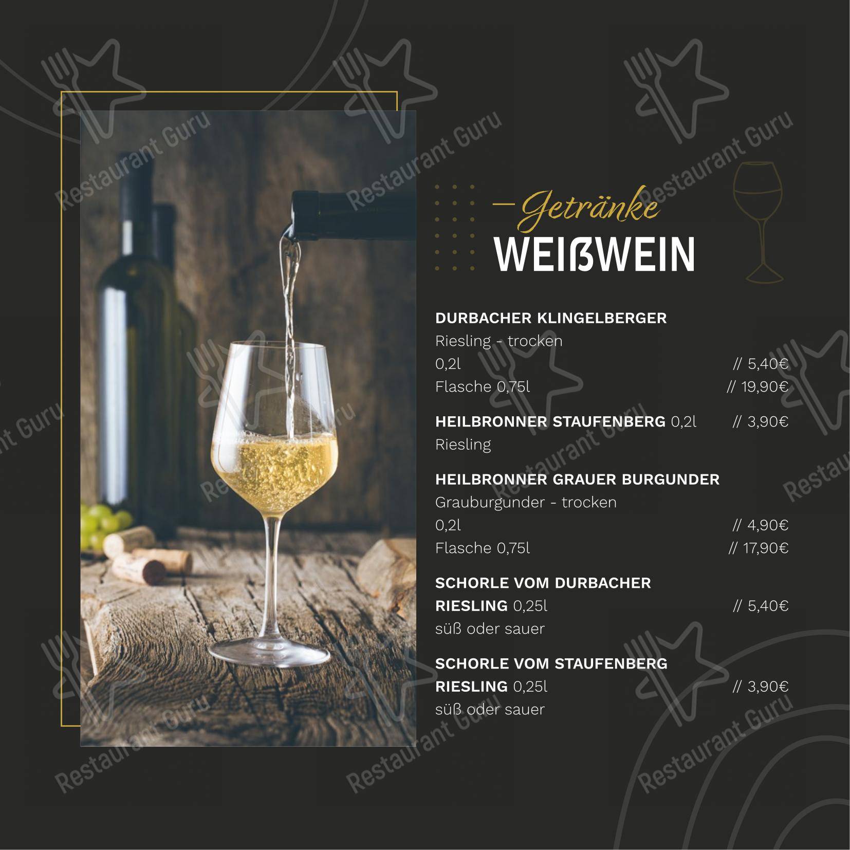 Speisekarte von Restaurant Brecht, Obrigheim