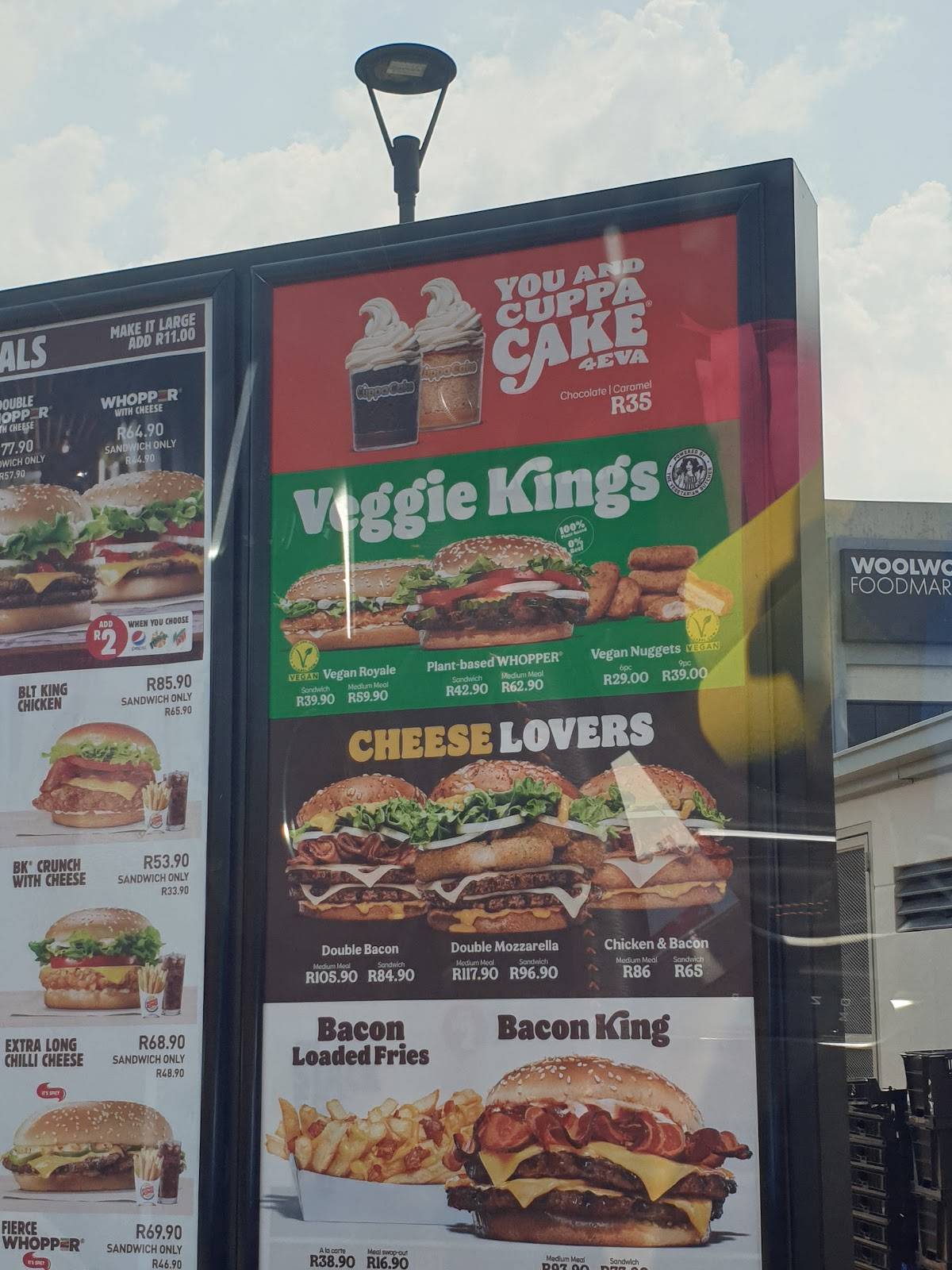 Speisekarte von Burger King Sanridge Square (Drive-Thru) restaurant ...