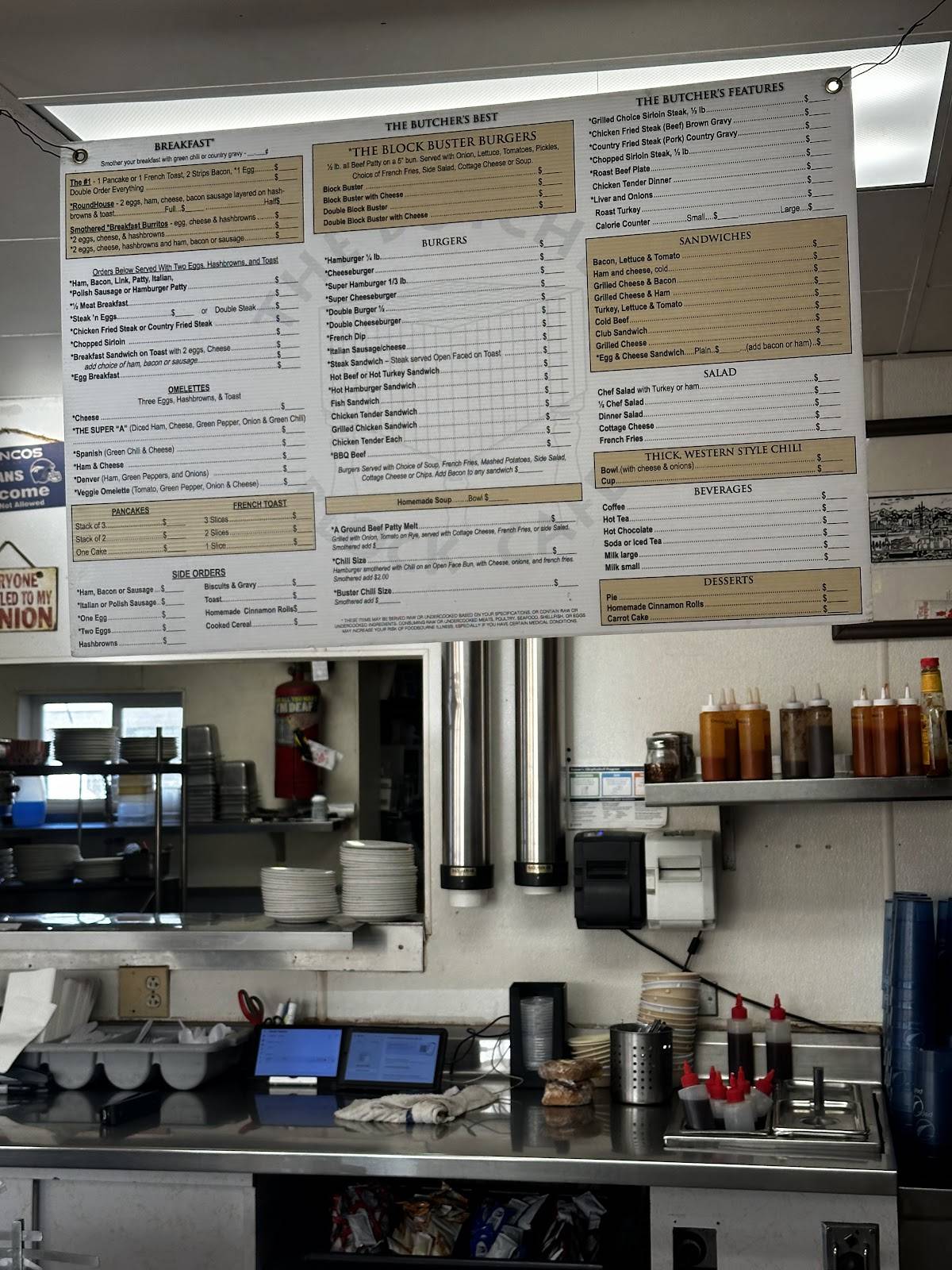 Menu at Butcher Block Cafe, Denver, 38th St