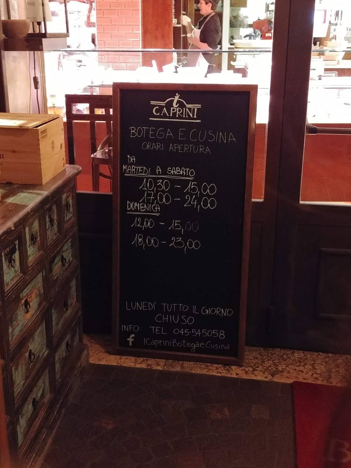 Menu da Caprini Franco Botega e Cusina ristorante, San Giovanni Lupatoto