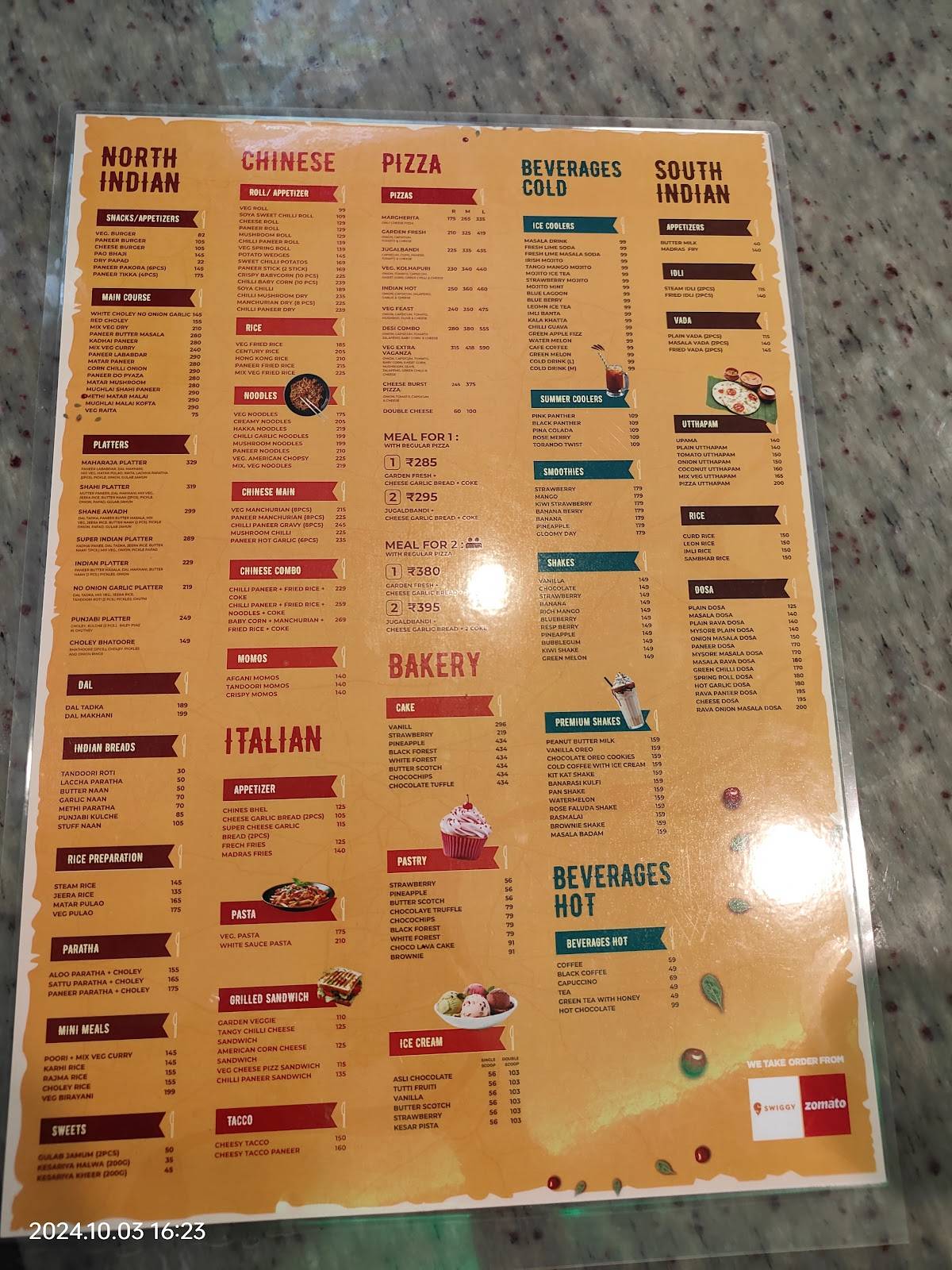 Menu at Capsicum Food Court Best Restaurant in Varanasi Best Family ...