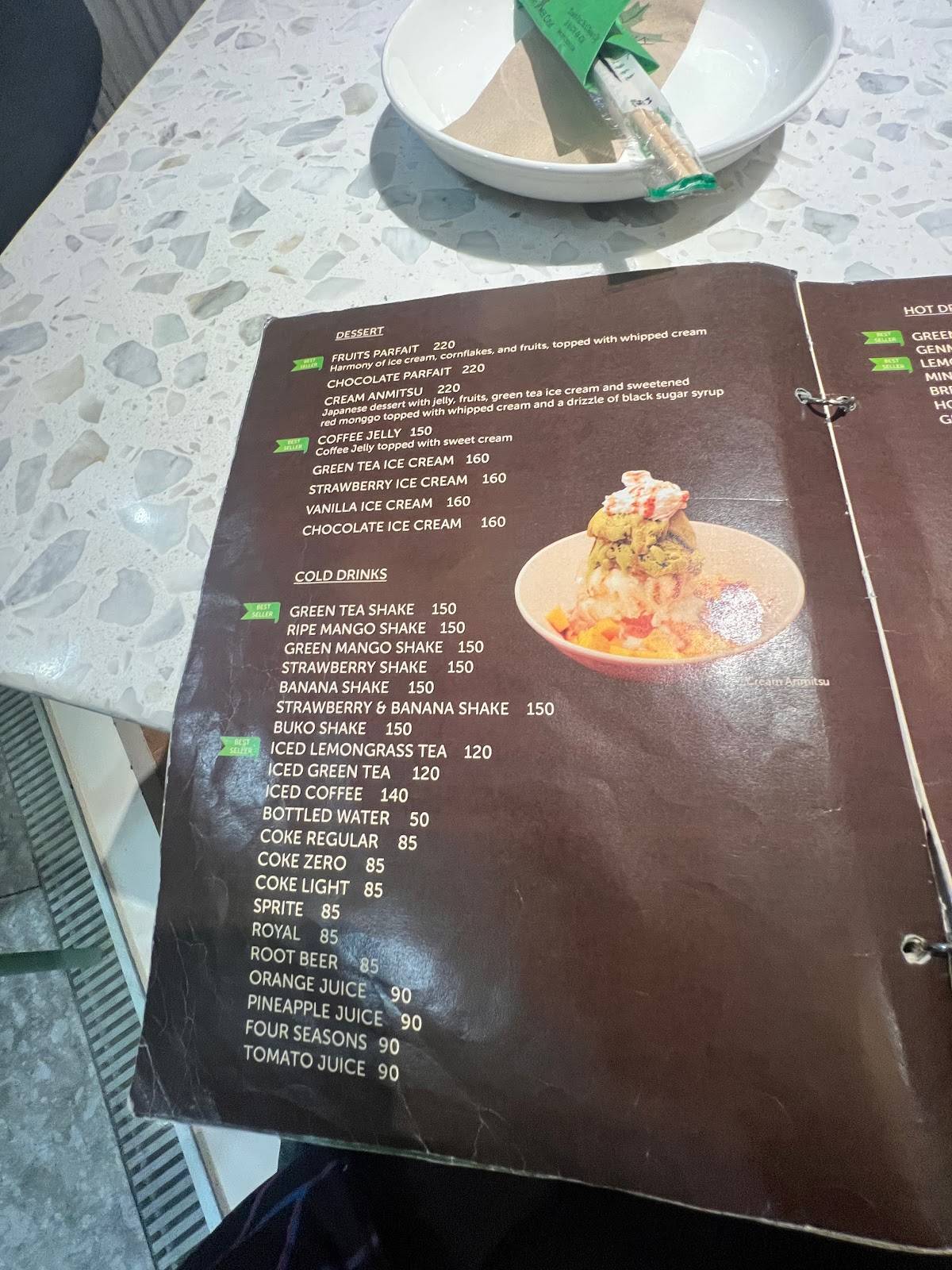 Menu at Chaya - SM City Baguio restaurant, Baguio