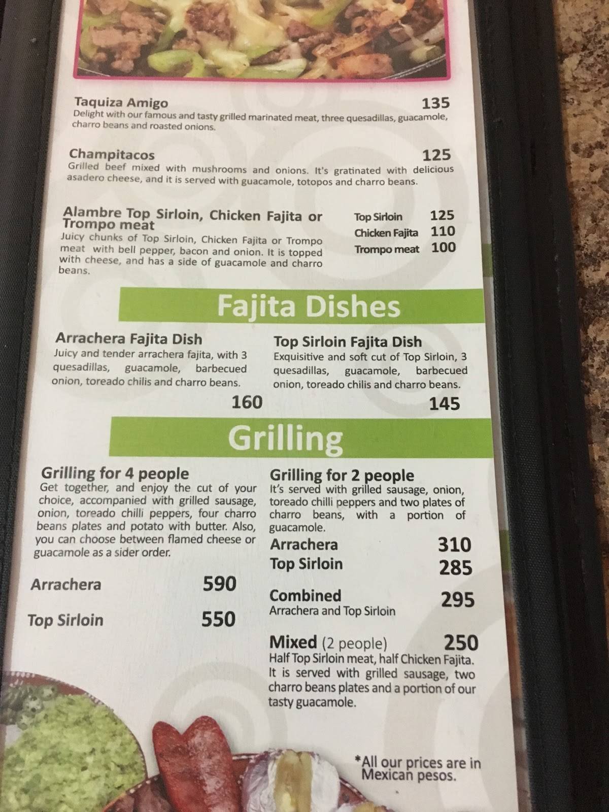 Carta del restaurante Chilo Tacos & Grill, Monterrey, Gral. Pablo ...