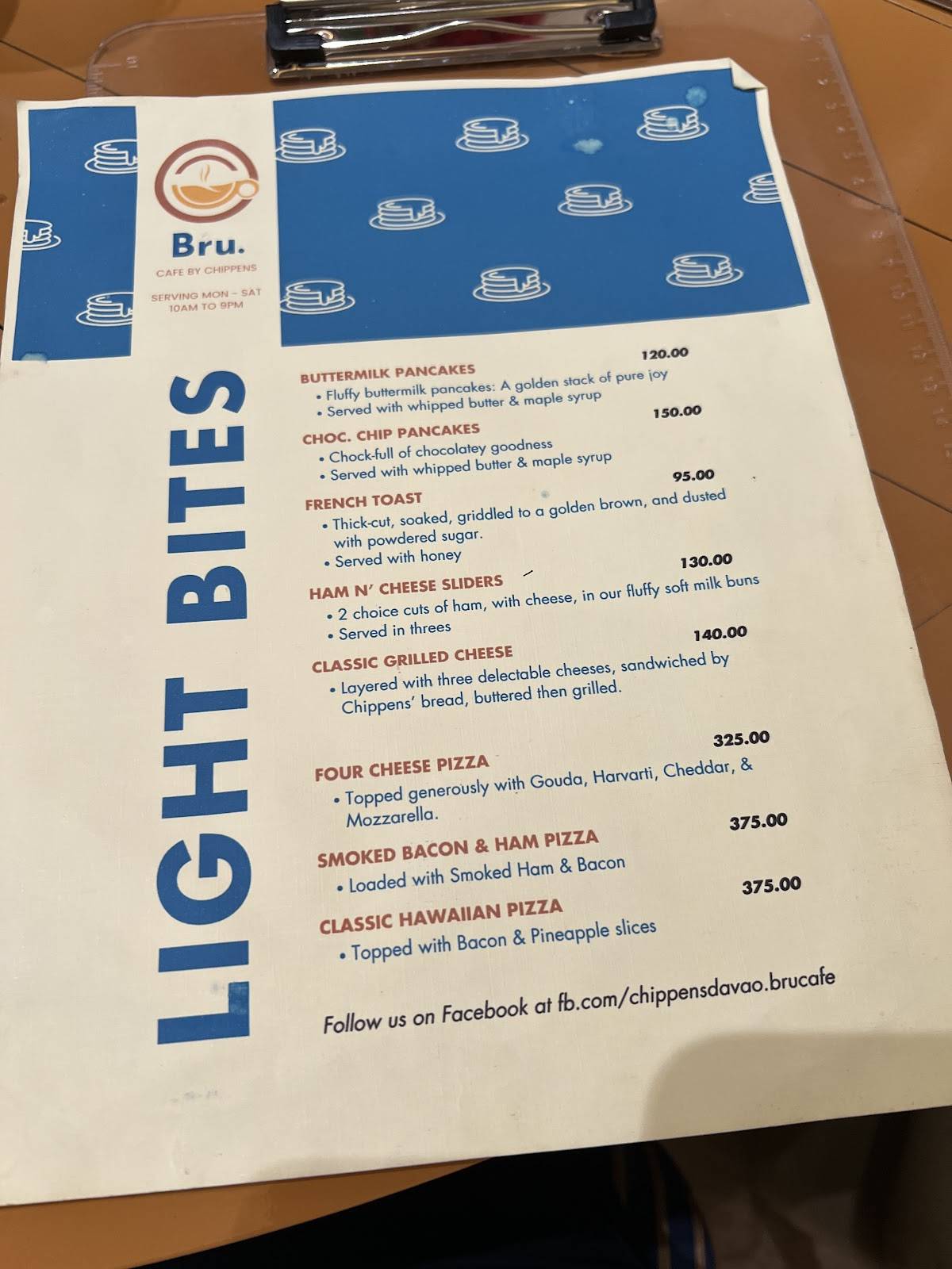 Menu at Chippens Food Products & Catering Services Davao restaurant ...