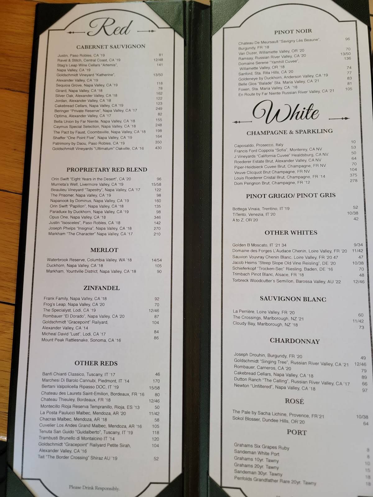 Menu at Chives Restaurant, Suamico