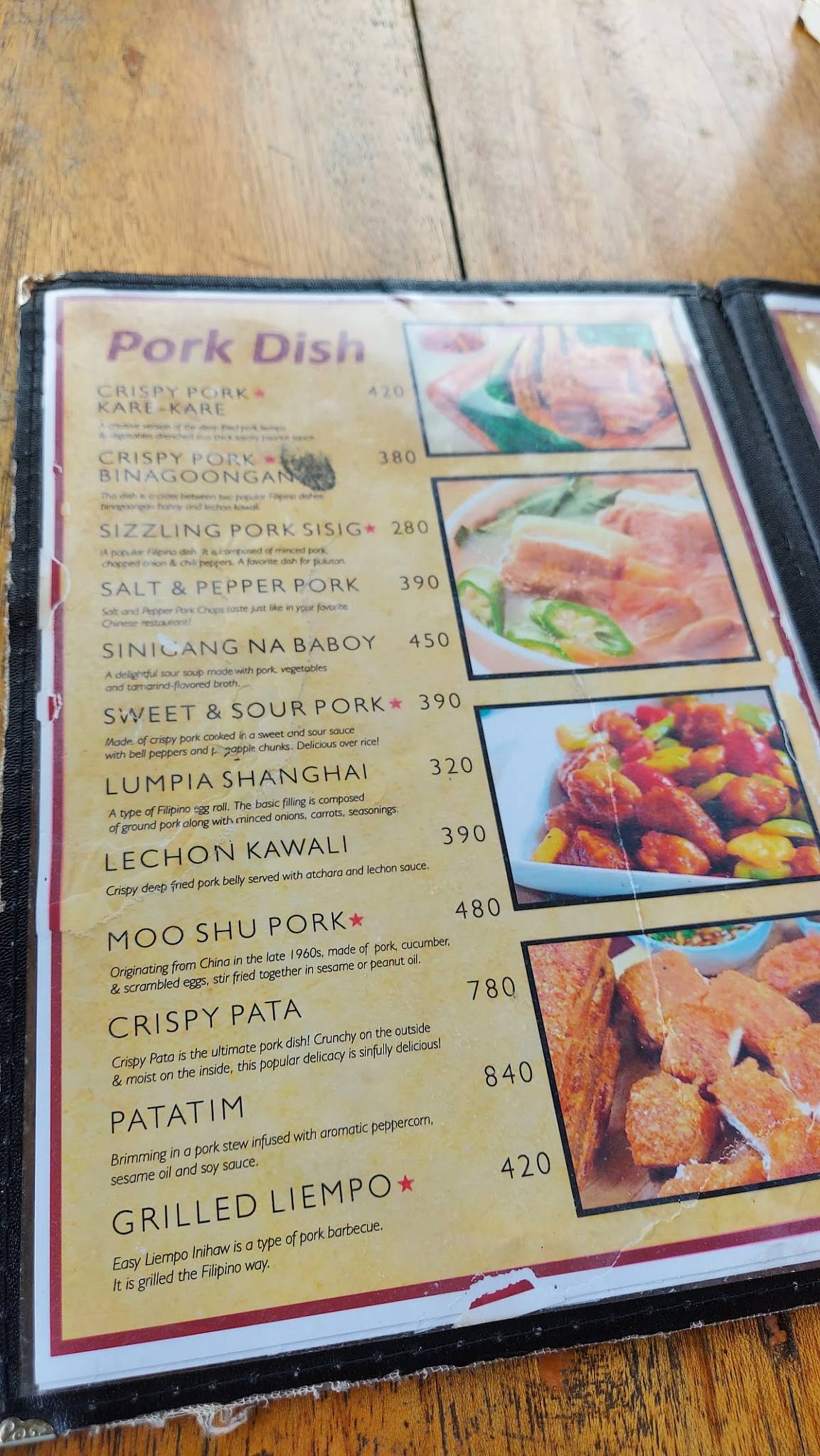 Menu at Cielo Alto Place Restaurant, Tanay
