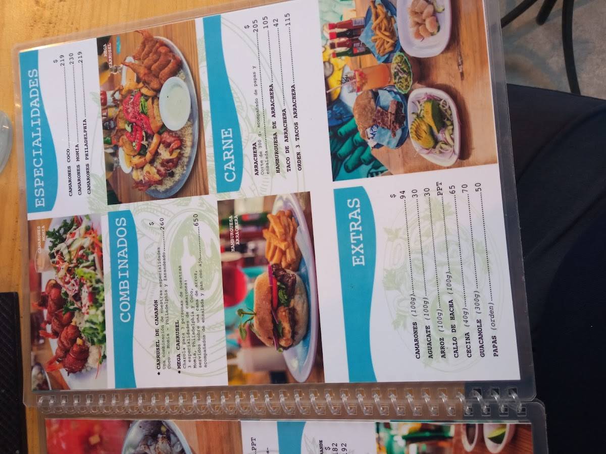 Carta del restaurante Colomitos Cocina del Mar, Guadalajara