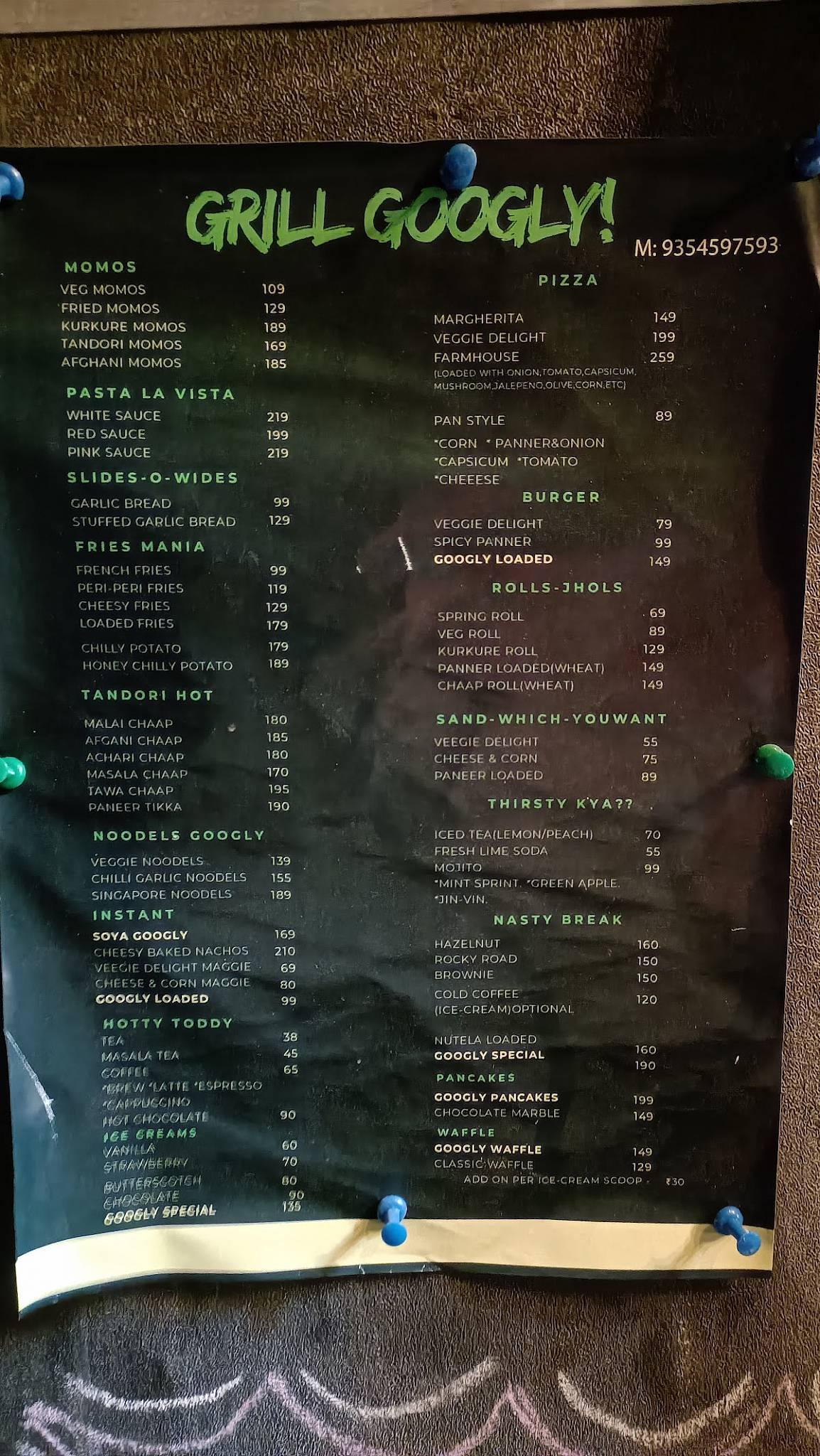 Menu at Crazy Chai, Noida, HCJ2+H8C