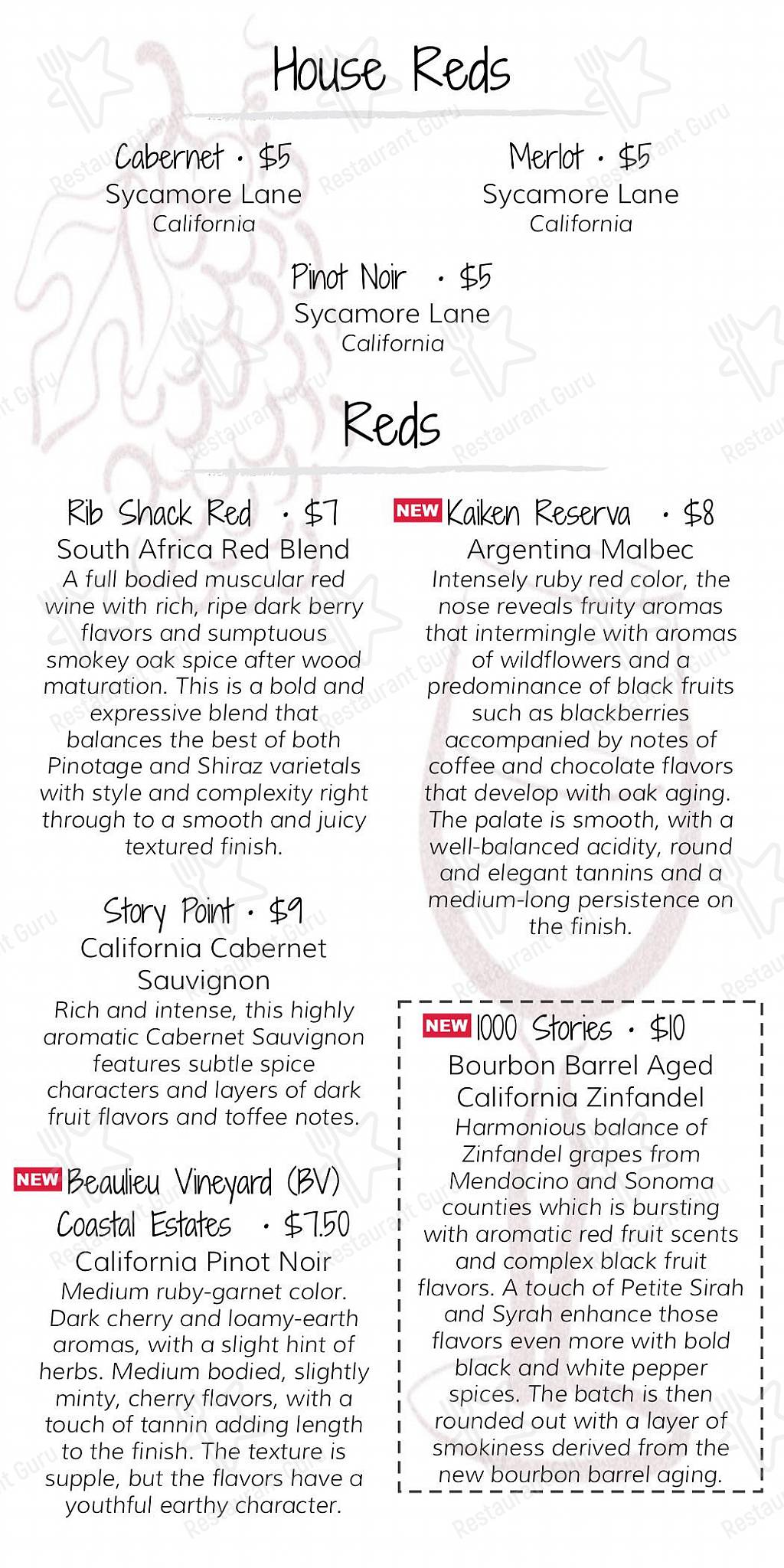 Menu at David Alan Alan's Smokehouse & Saloon restaurant, Mukwonago
