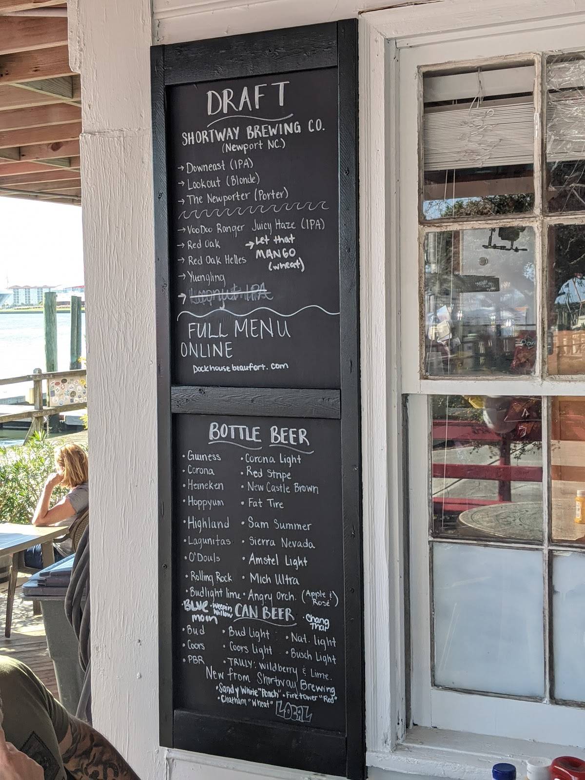 Menu at Dock House Restaurant, Beaufort
