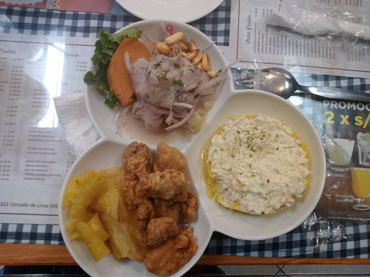 Carta del restaurante El Gran Bitute, Lima