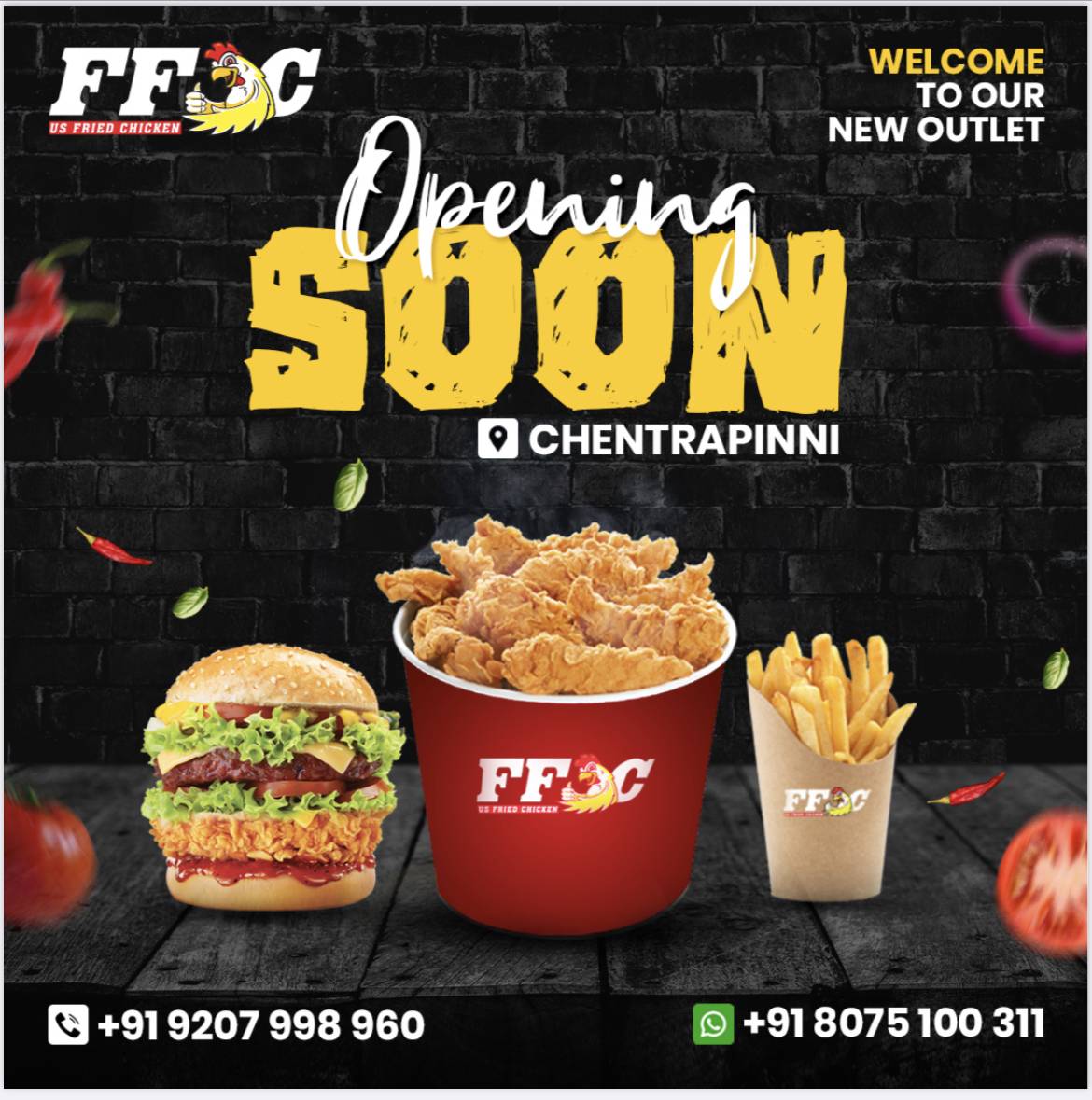 Menu at FF, Edamuttam