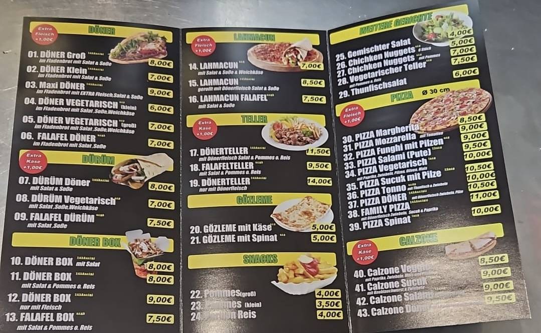 Speisekarte von Family Döner, Aschaffenburg