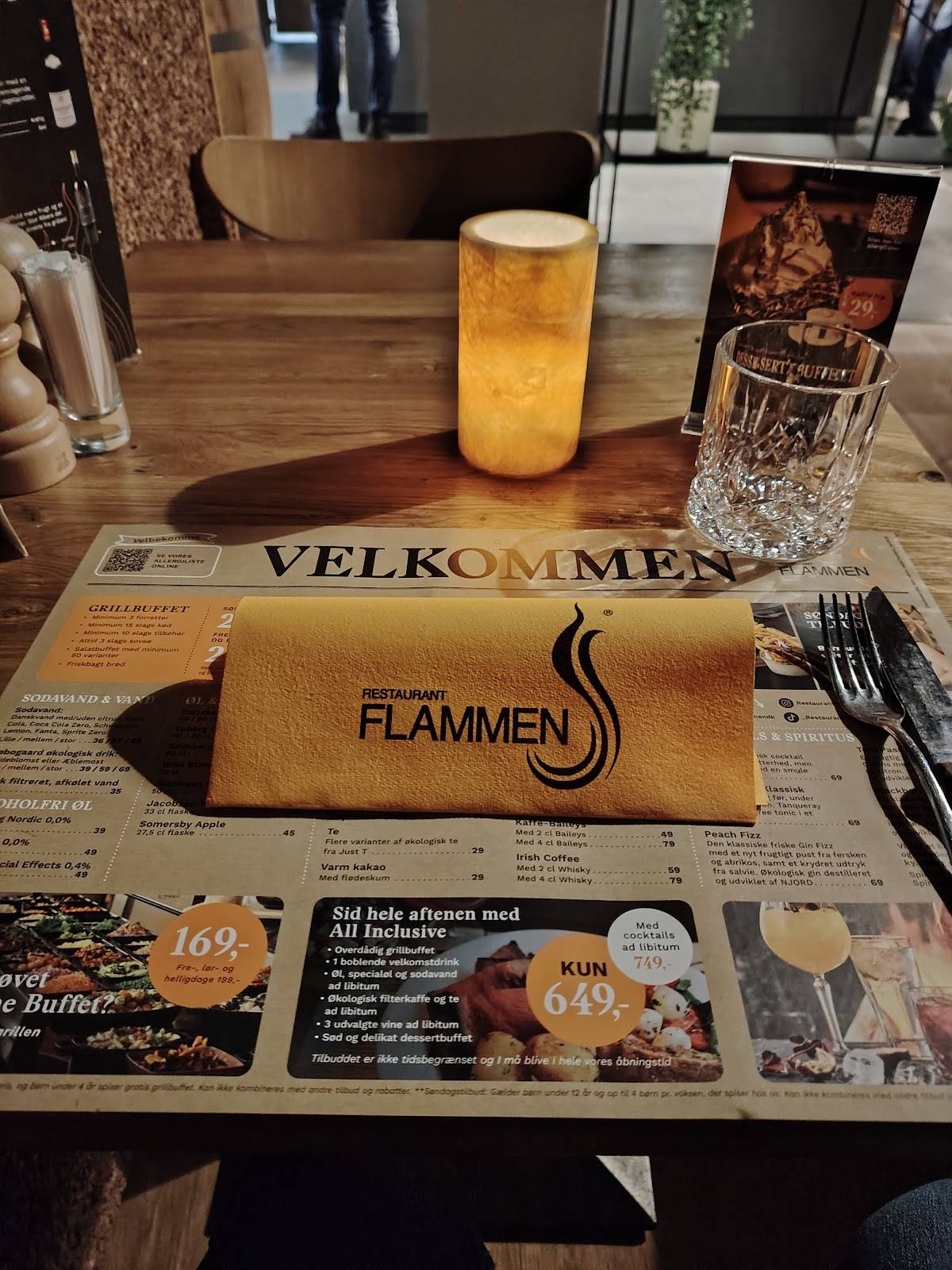 Carta de Restaurant Flammen - Aalborg, Aalborg