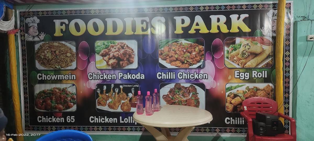 Menu at Foodies Park, India