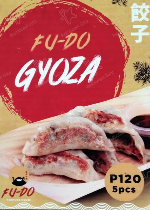 Menu at Fu-do Tempura House, Quezon City