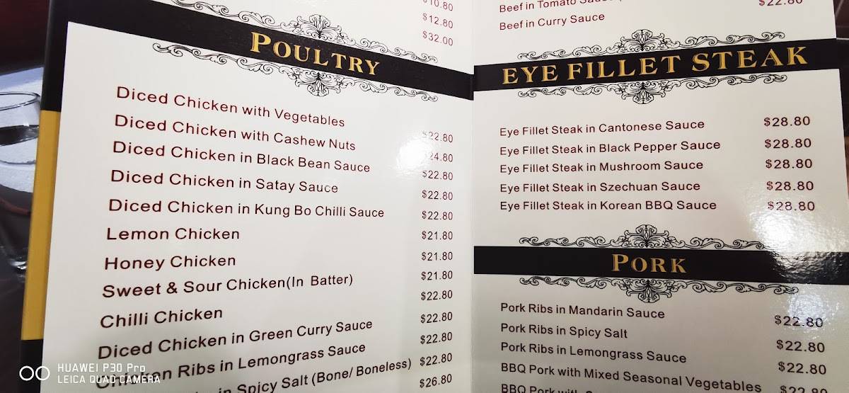 Menu at Golden Bell Kitchen restaurant, Camberwell