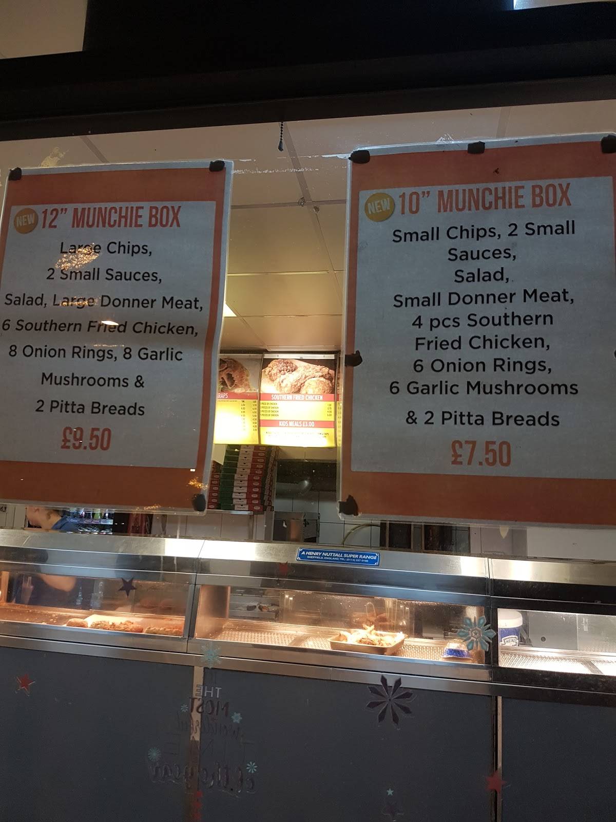 Menu at Golden Chippy restaurant, Wallsend, 18 Coast Rd