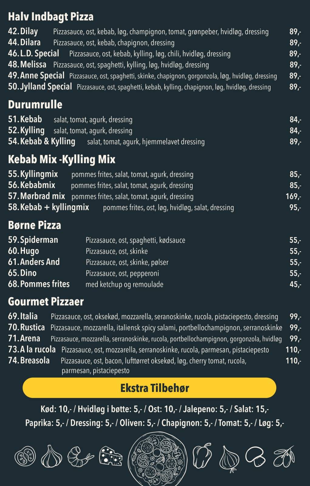 Menu at Grand Sultan Restaurant, Thisted