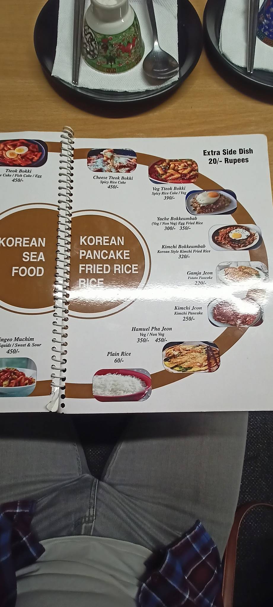 Menu at Hanok Korean kitchen, Delhi