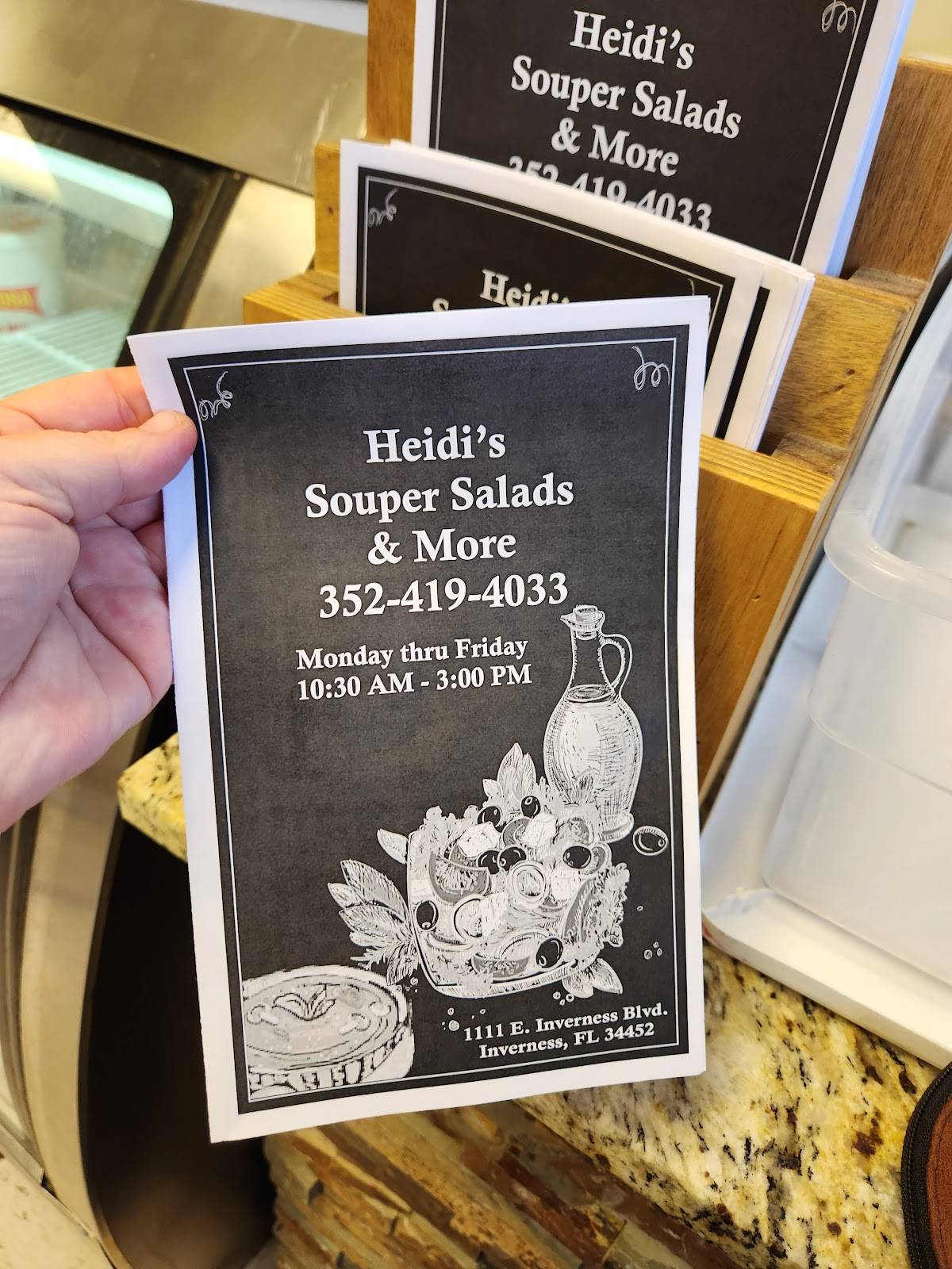 Menu at Heidi's Souper Salads restaurant, Inverness