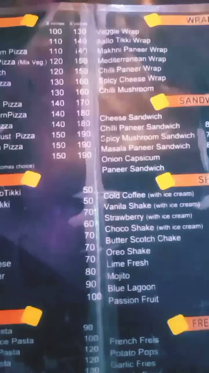 Menu at Hot Oven, Rewari
