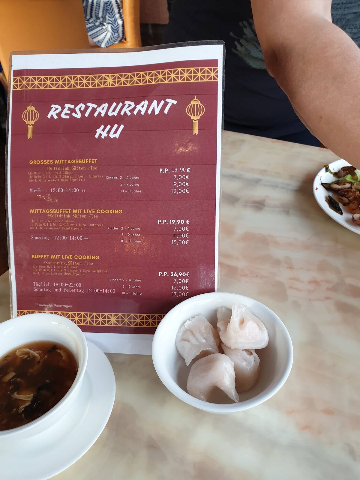 Speisekarte von Restaurant Hu, Germering