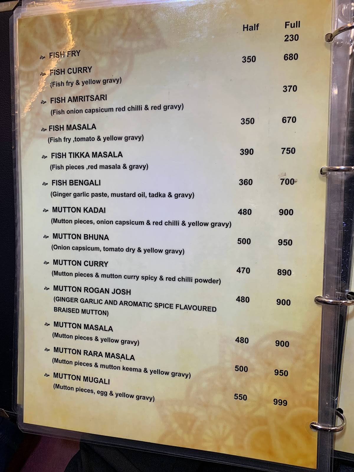 Menu at INDIAN FLAVOURS, Jabalpur