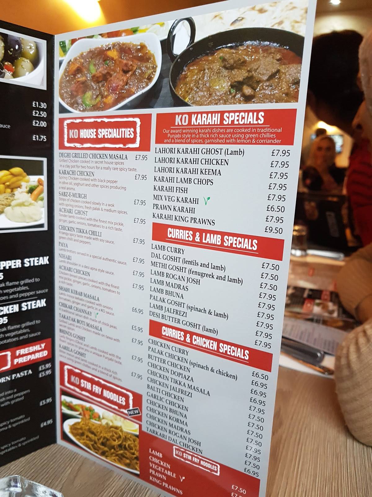 Menu at Kebabish Original Blackburn restaurant, Blackburn