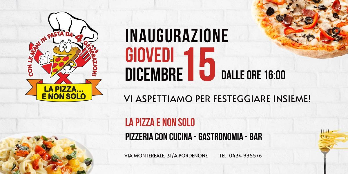 Menu au LA PIZZA E NON SOLO restaurant, Pordenone, Via Montereale