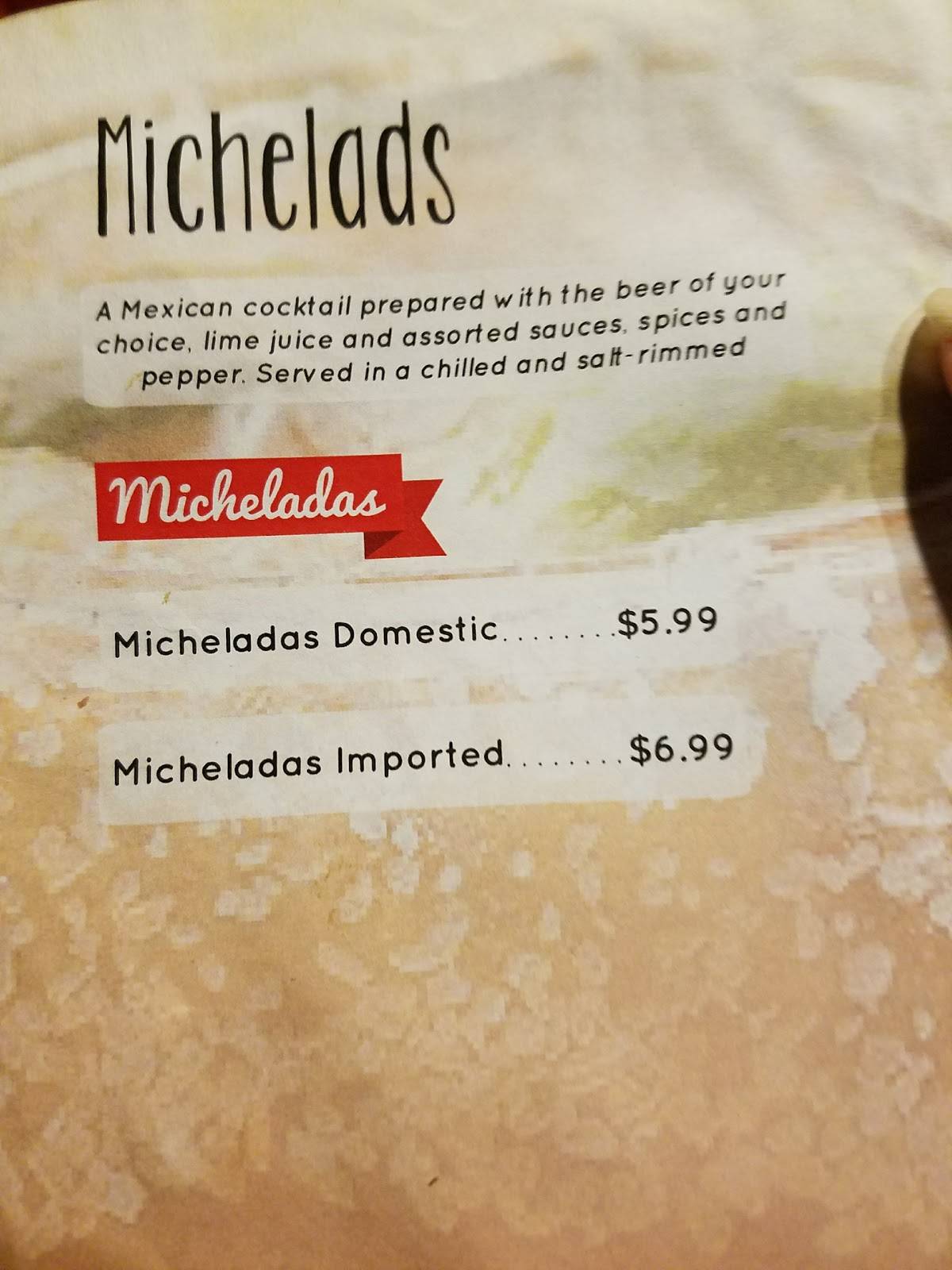 Menu at La Chiquita restaurant, Russellville, E Main St