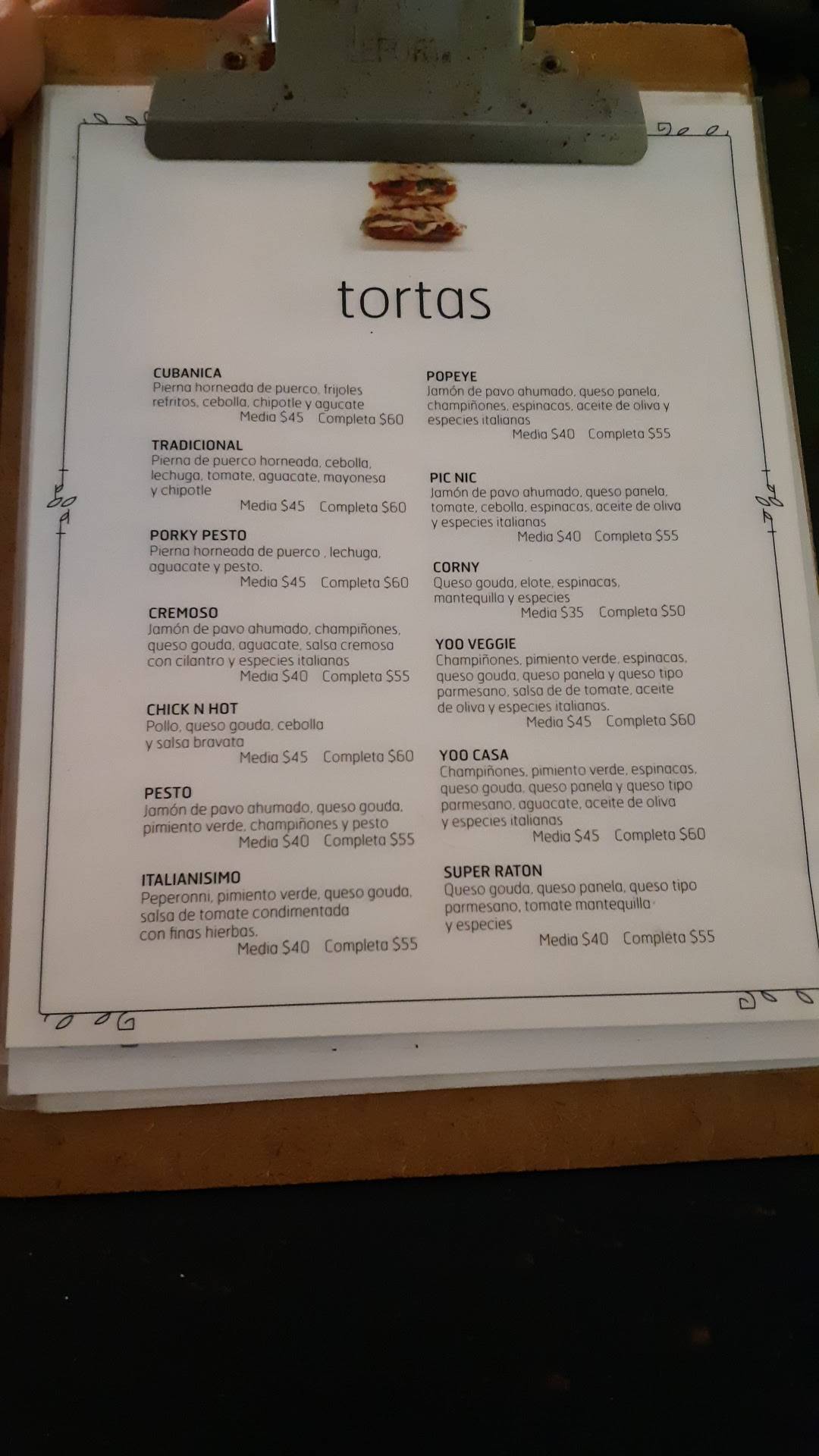 Menu au LA CASA restaurant, Châtelaillon-Plage