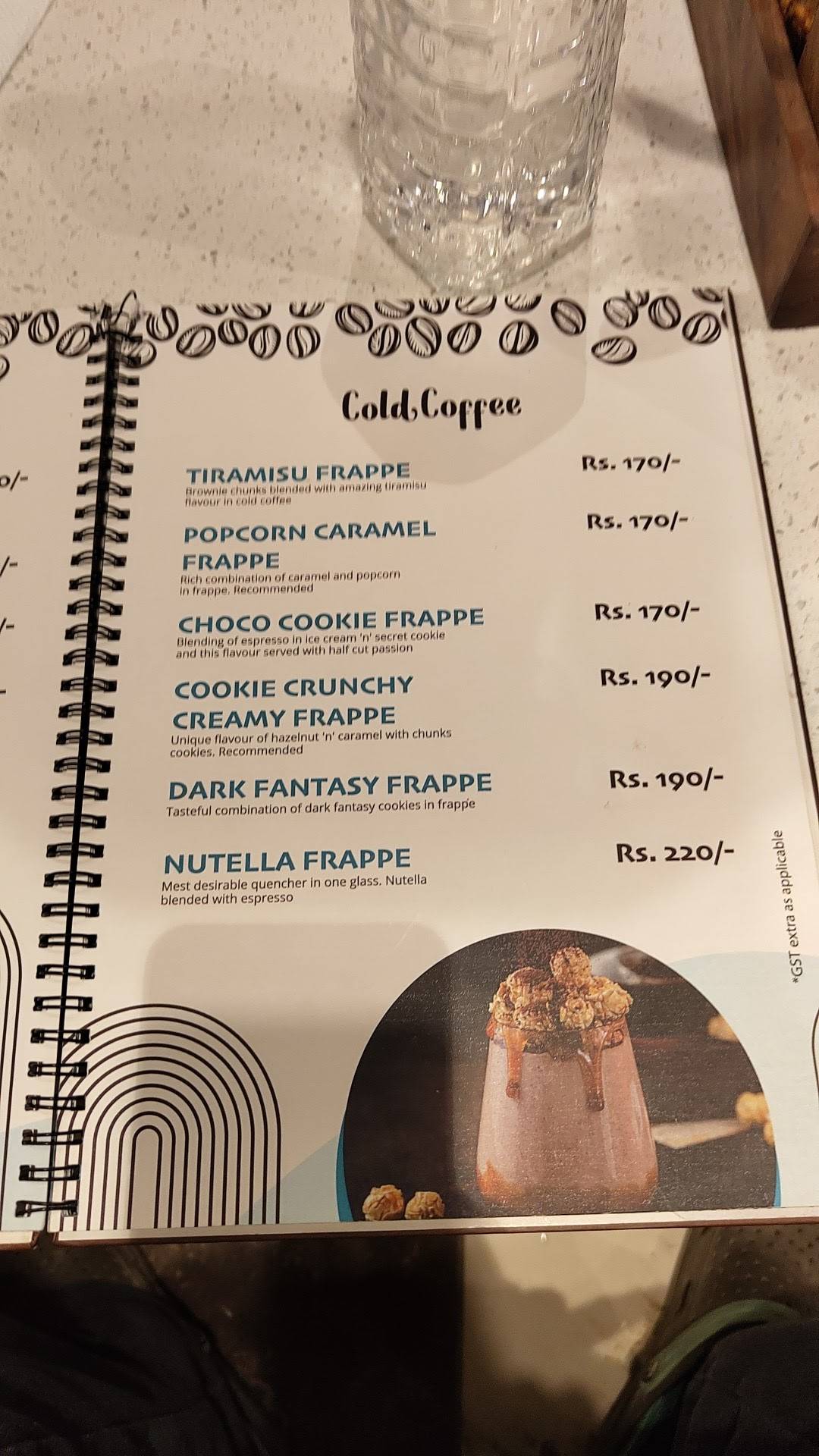 Menu at Love Over Coffee, Bikaner