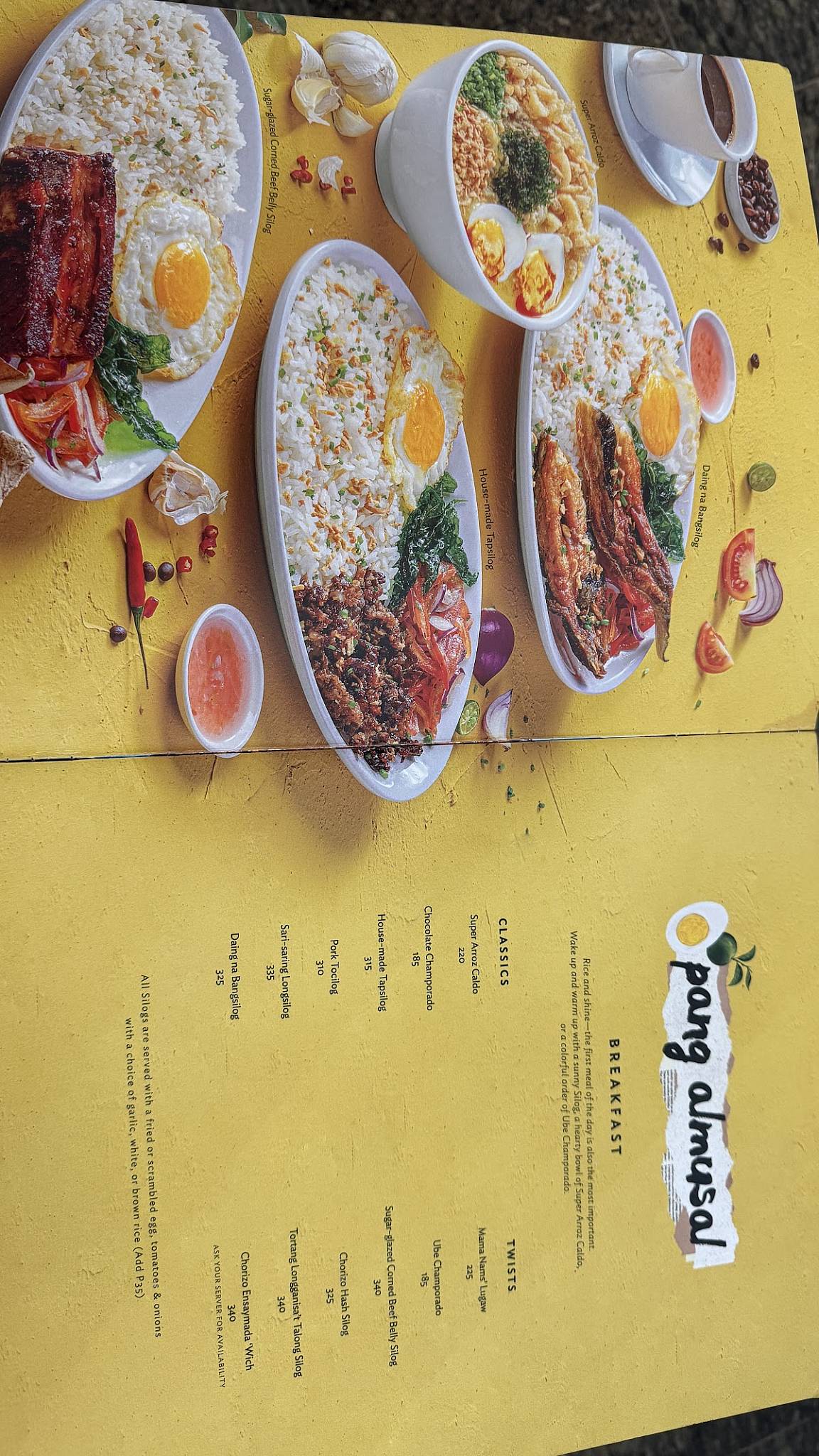 Menu at Manam - Gateway Mall 2 restaurant, Quezon City