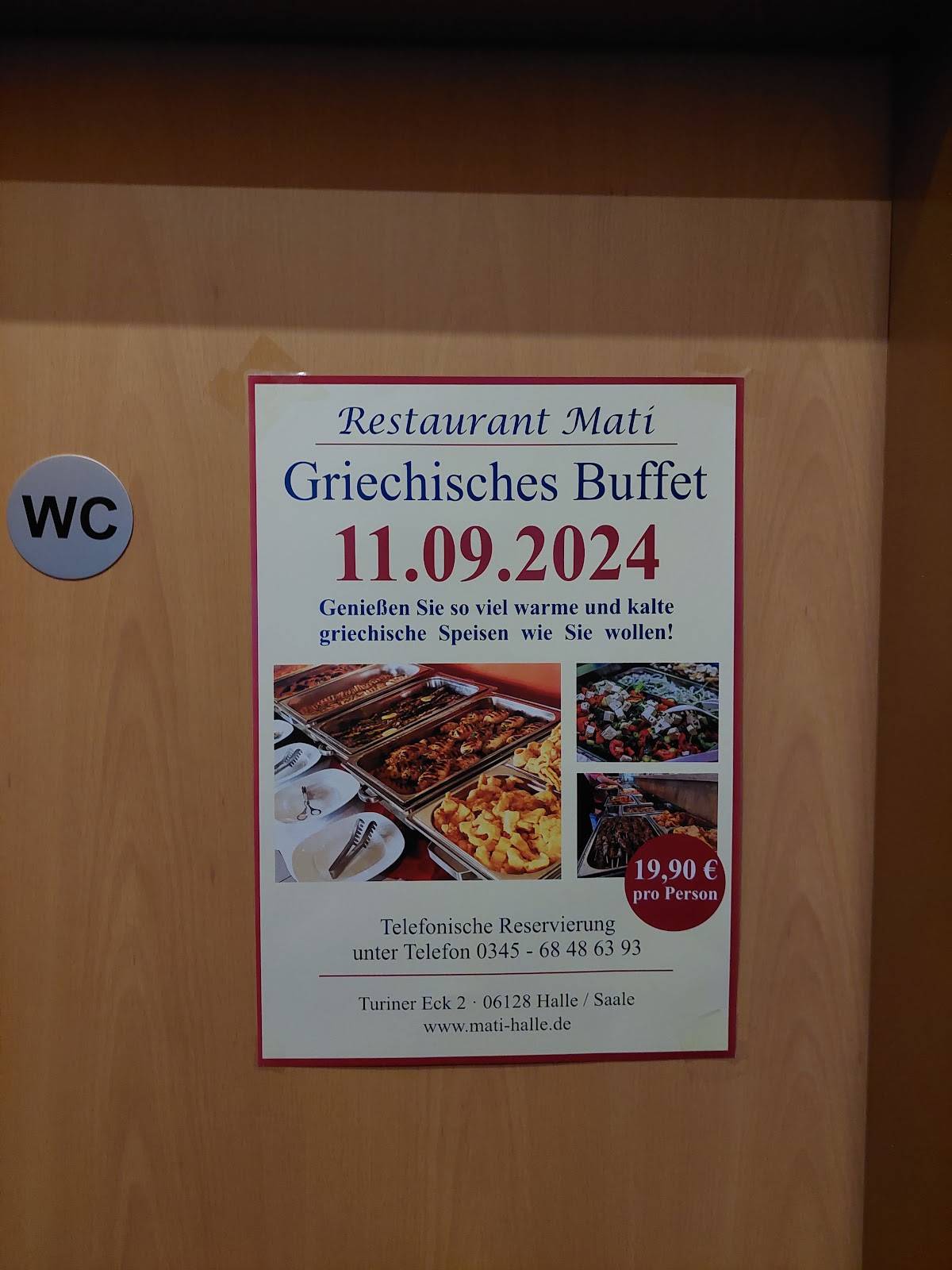 Speisekarte von Mati Halle restaurant, Halle (Saale)