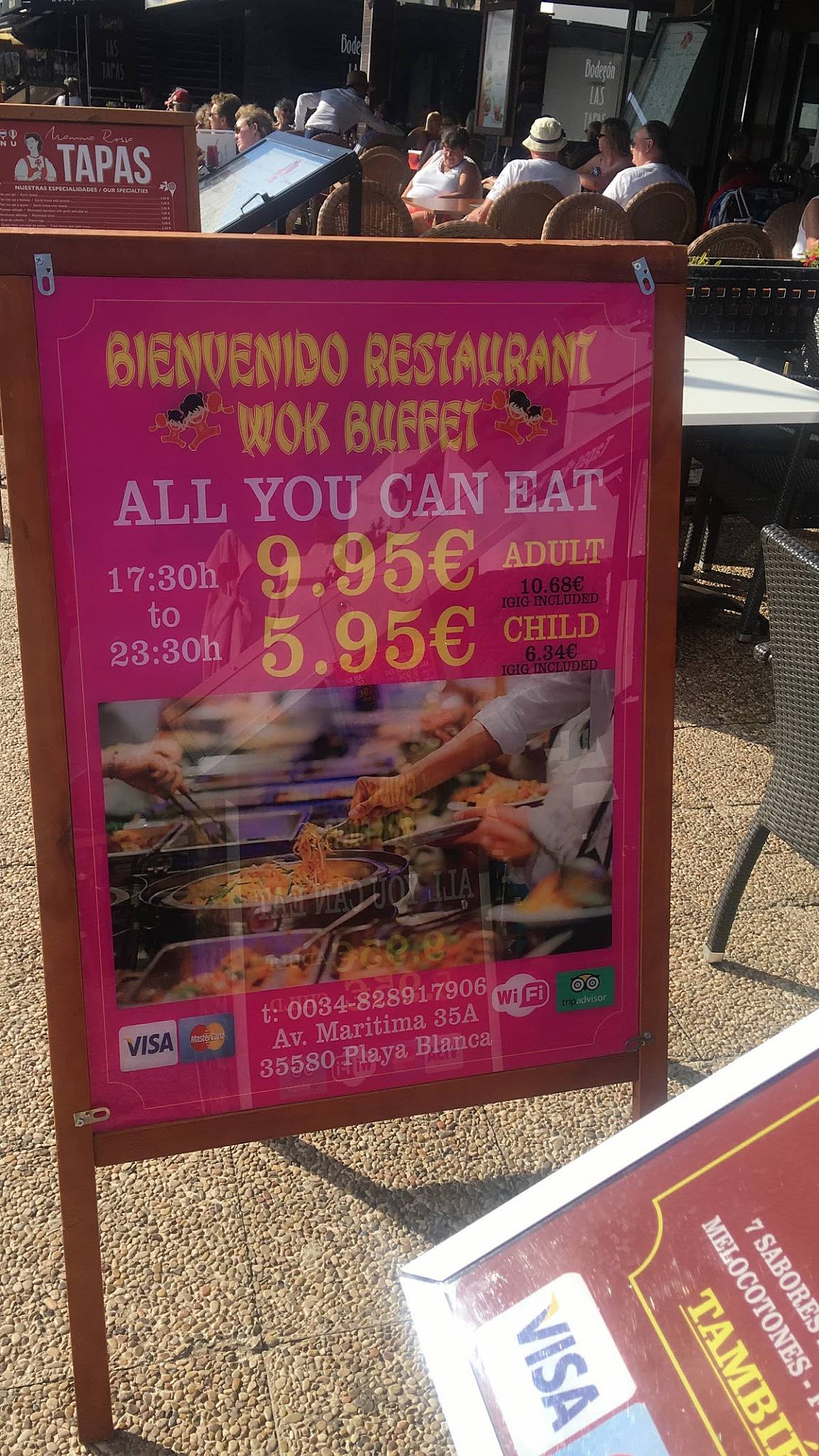 Carta del restaurante Mr. PANDA, Playa Blanca