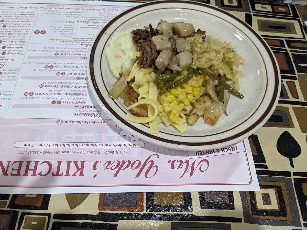 Menu at Mrs Yoders Kitchen restaurant, Mount Hope
