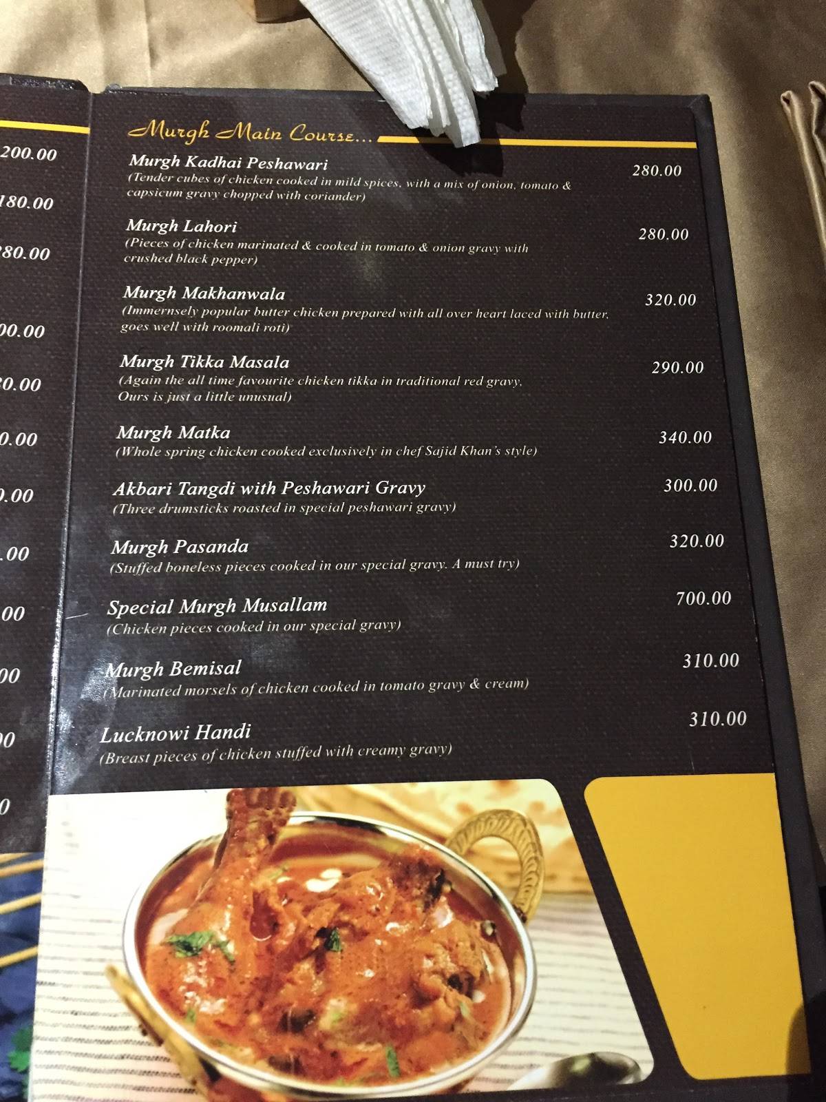 Menu at Mumbai Zaika- The Real Taste Of Mumbai, Vadodara